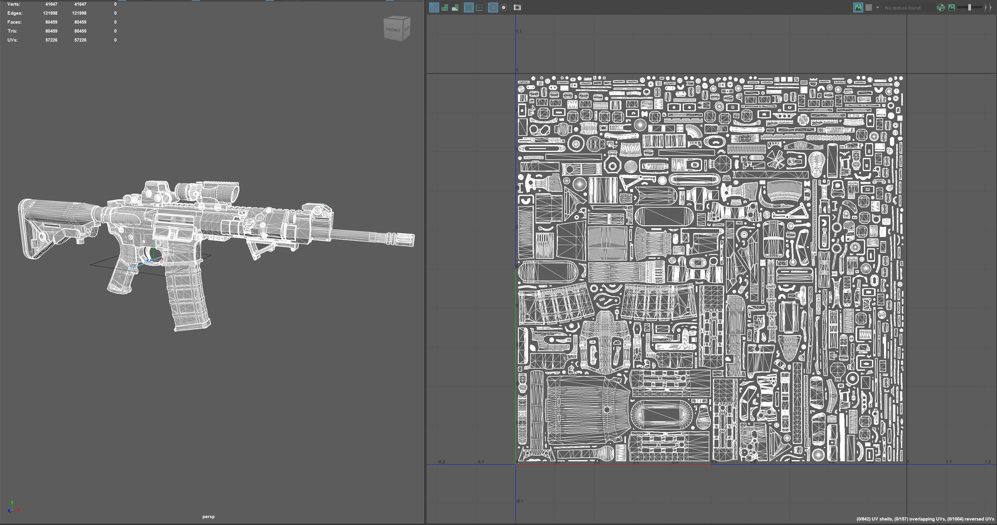 Low Poly Rifle With Parts - 3D Model by samsimsom