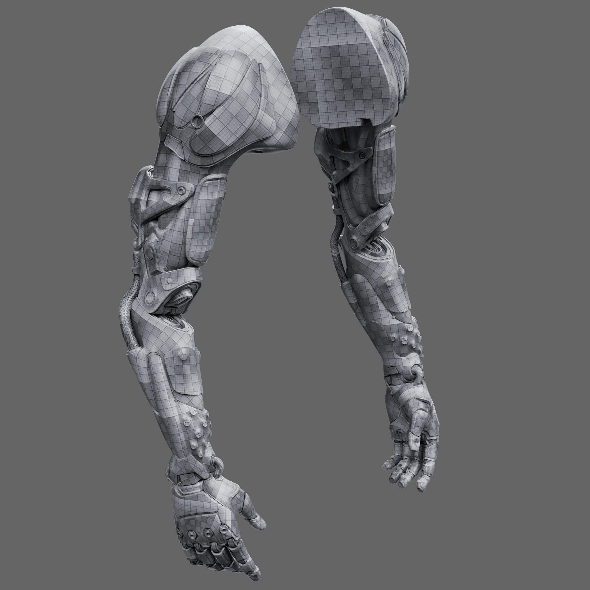 Cyberpunk Arm Augment - 3D Model by samsimsom