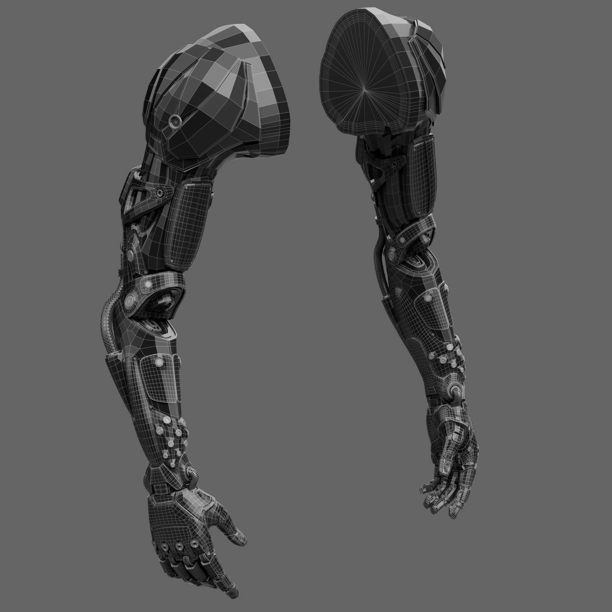 Cyberpunk Arm Augment - 3D Model by samsimsom