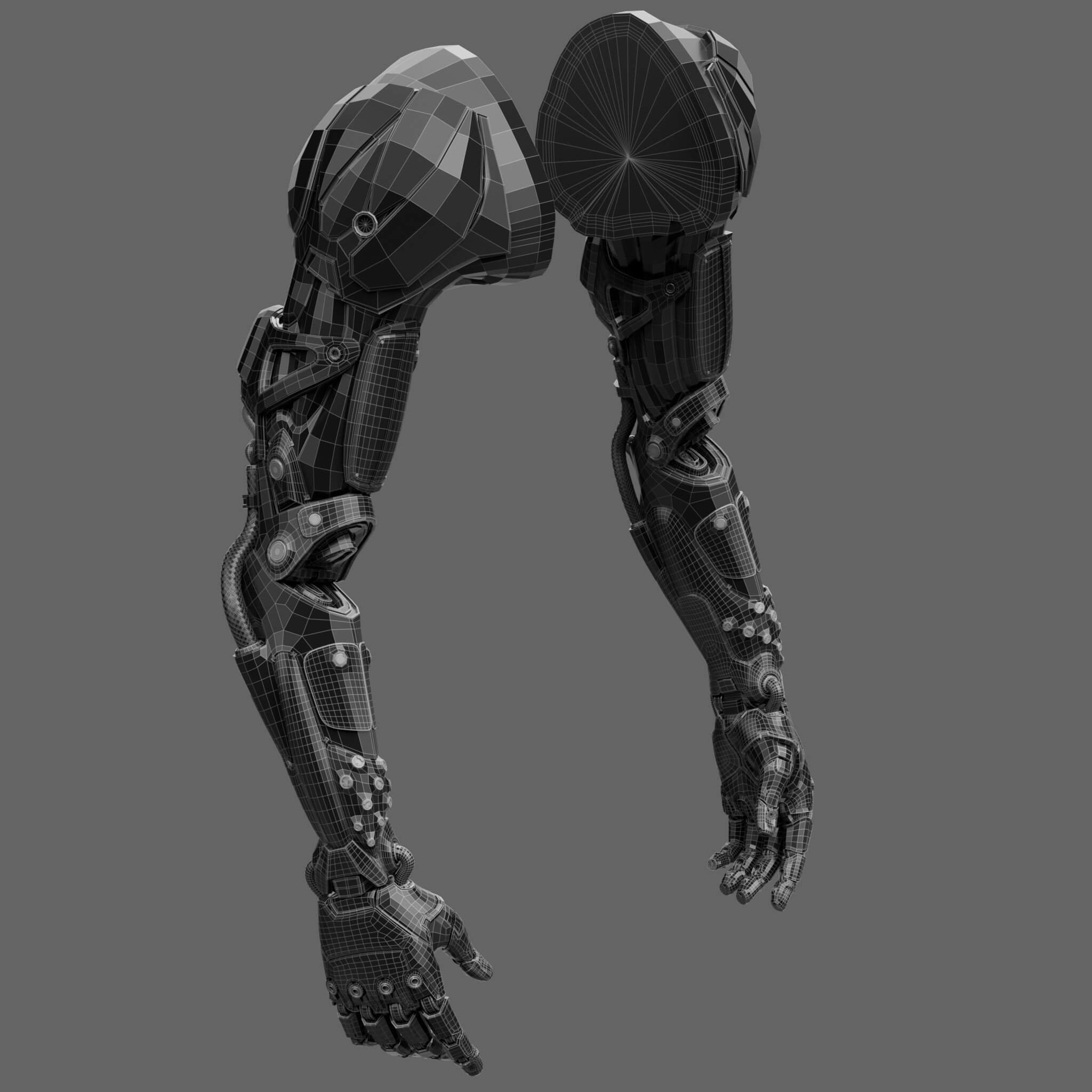 Cyberpunk Arm Augment - 3D Model by samsimsom