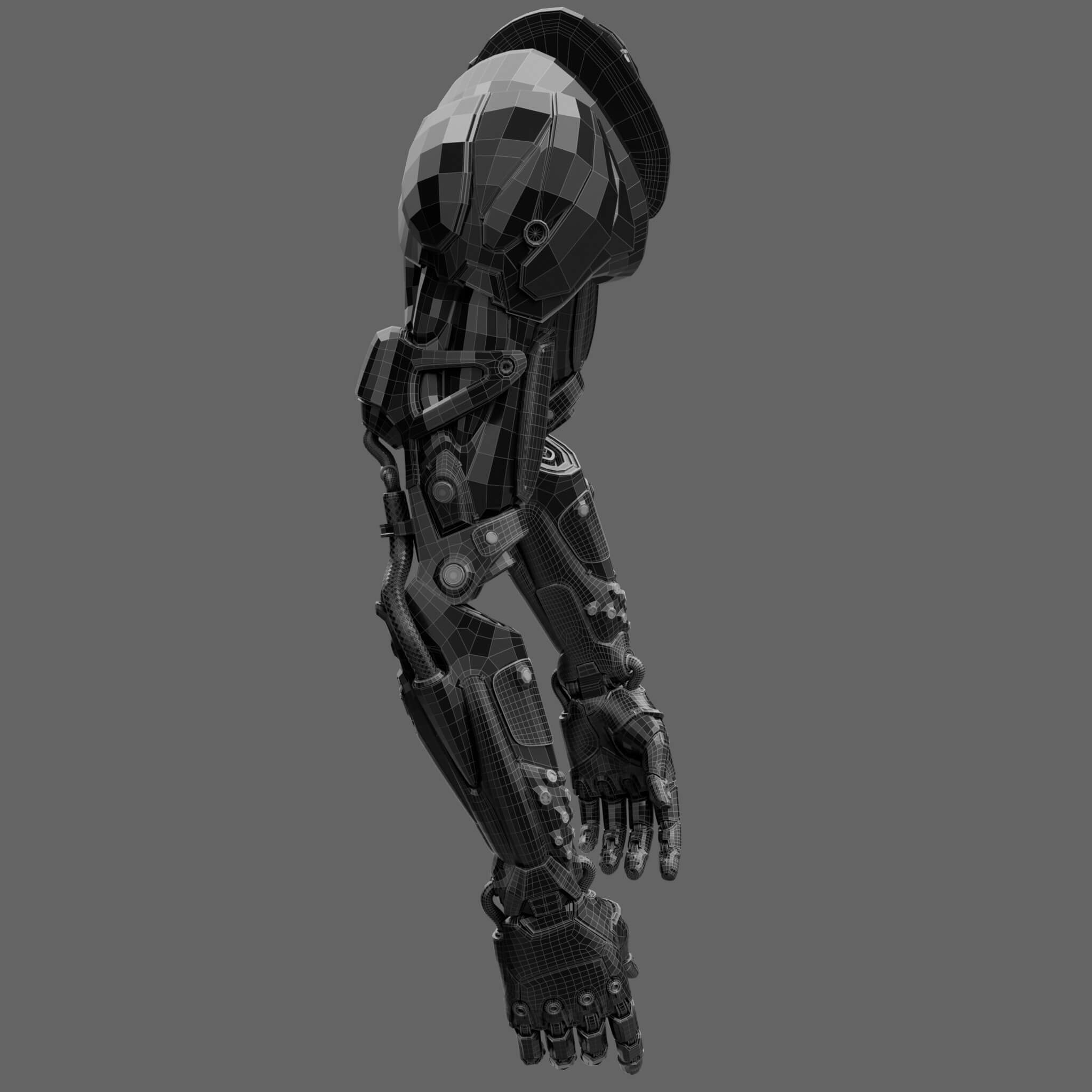 Cyberpunk Arm Augment - 3D Model by samsimsom