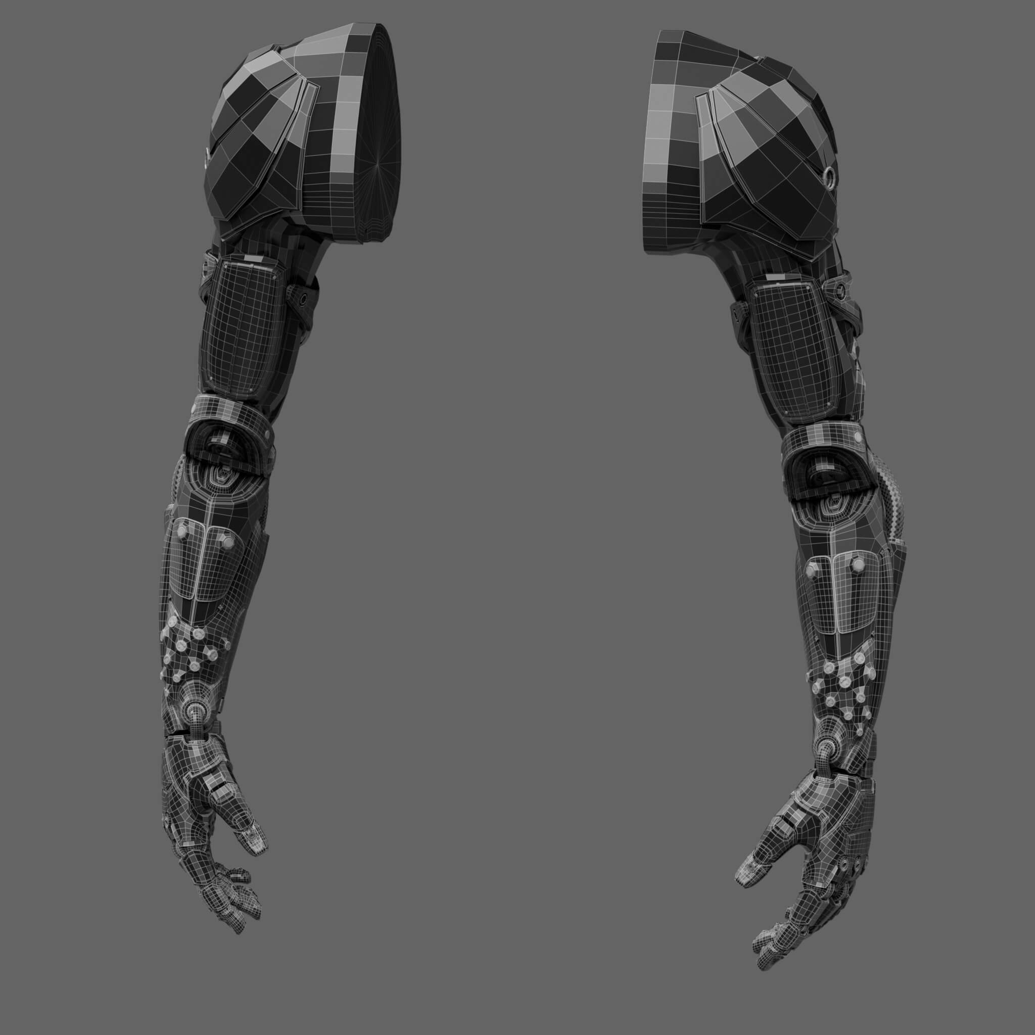 Cyberpunk Arm Augment - 3D Model by samsimsom