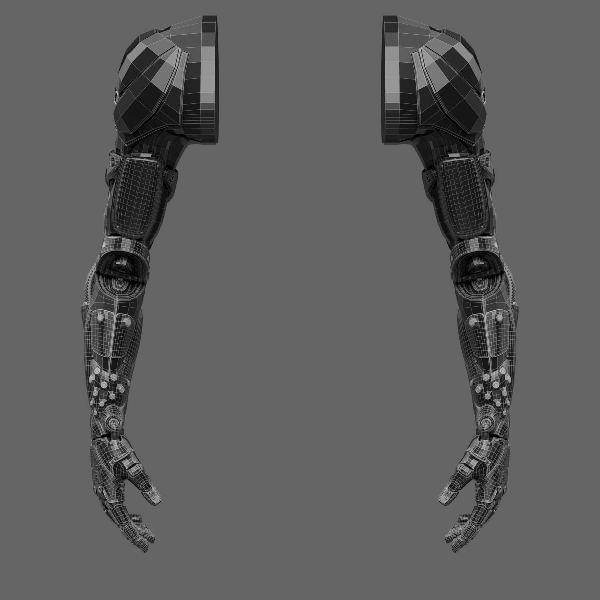 Cyberpunk Arm Augment - 3D Model by samsimsom