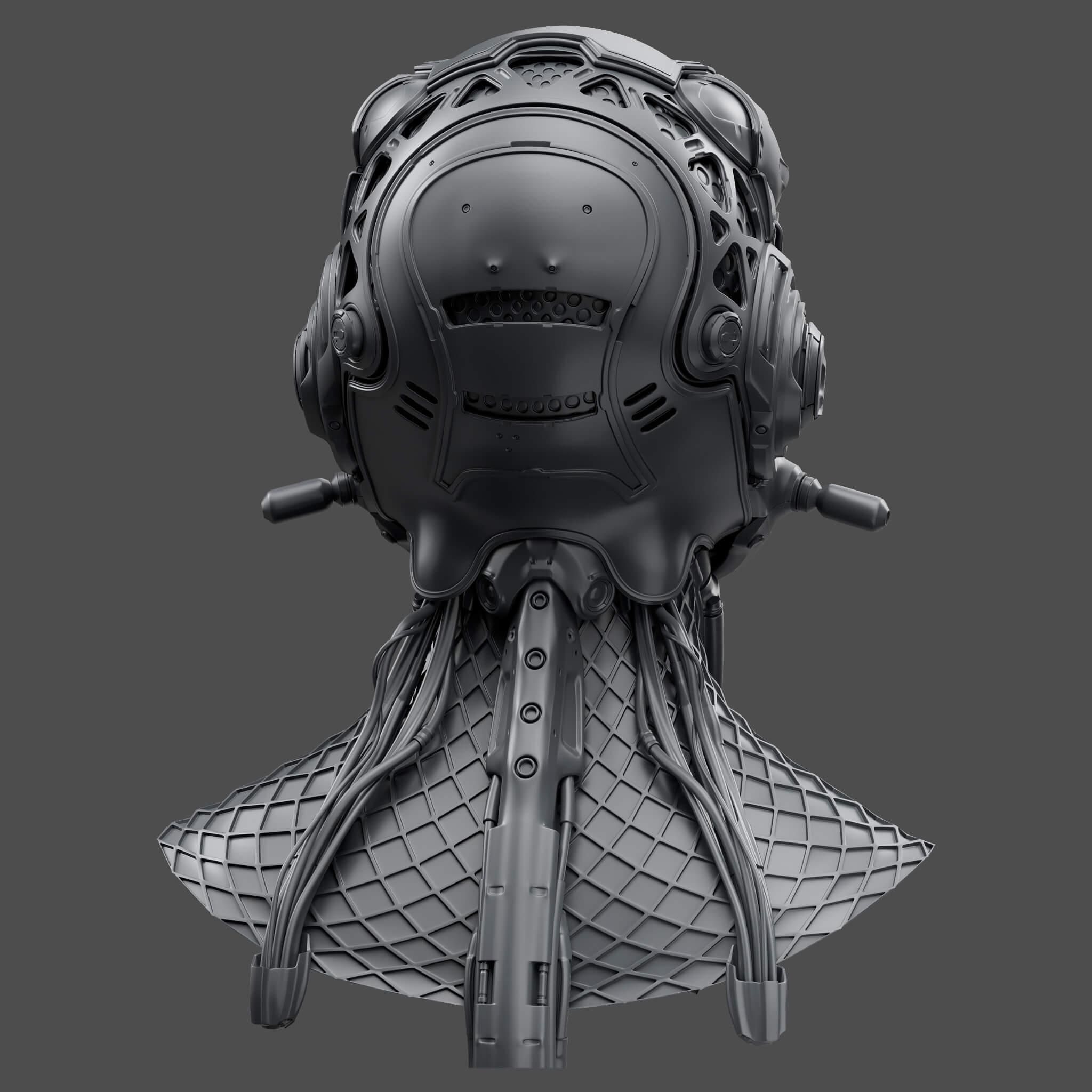 Cyberpunk Helmet - 3D Model by samsimsom