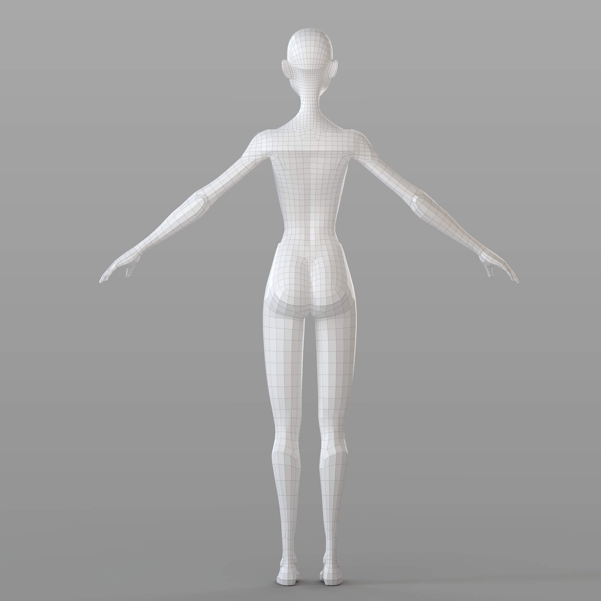 Stylised Female Base - 3D Model by samsimsom