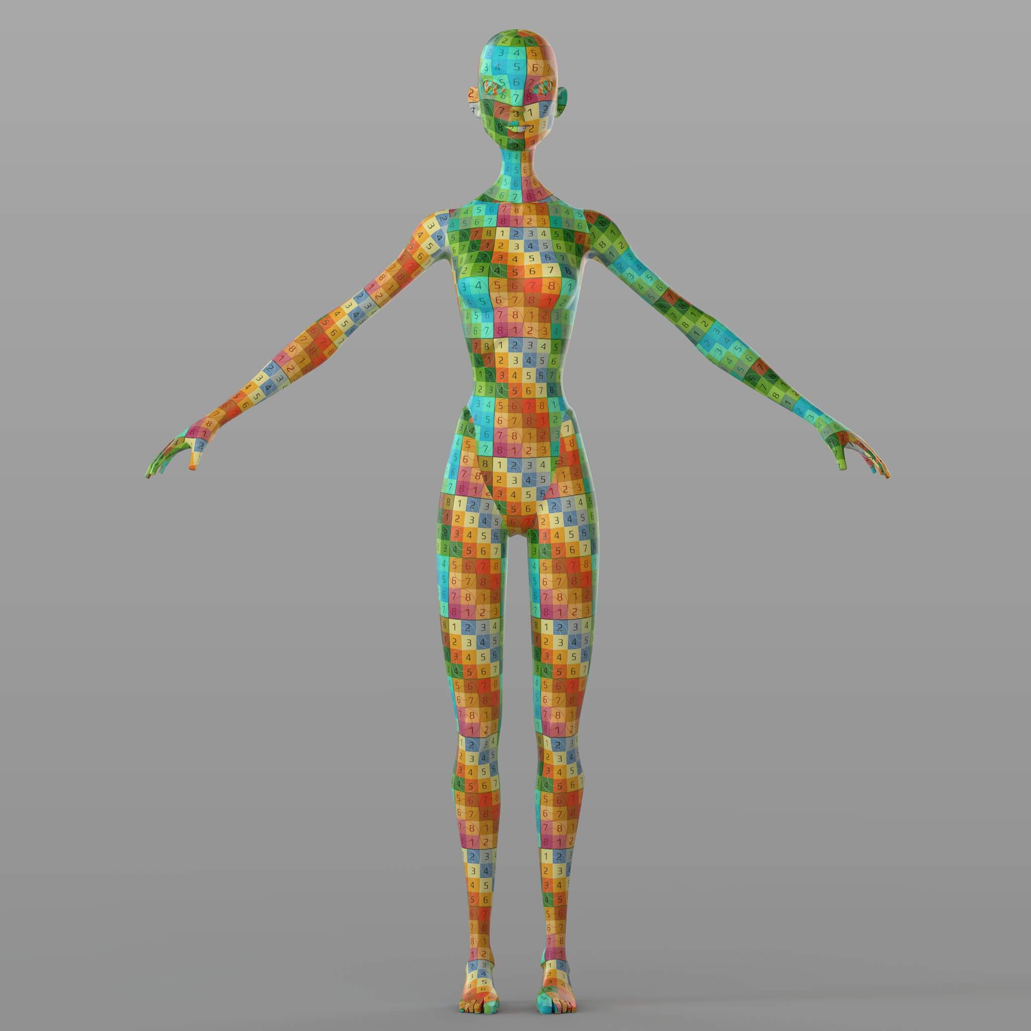 Stylised Female Base - 3D Model by samsimsom