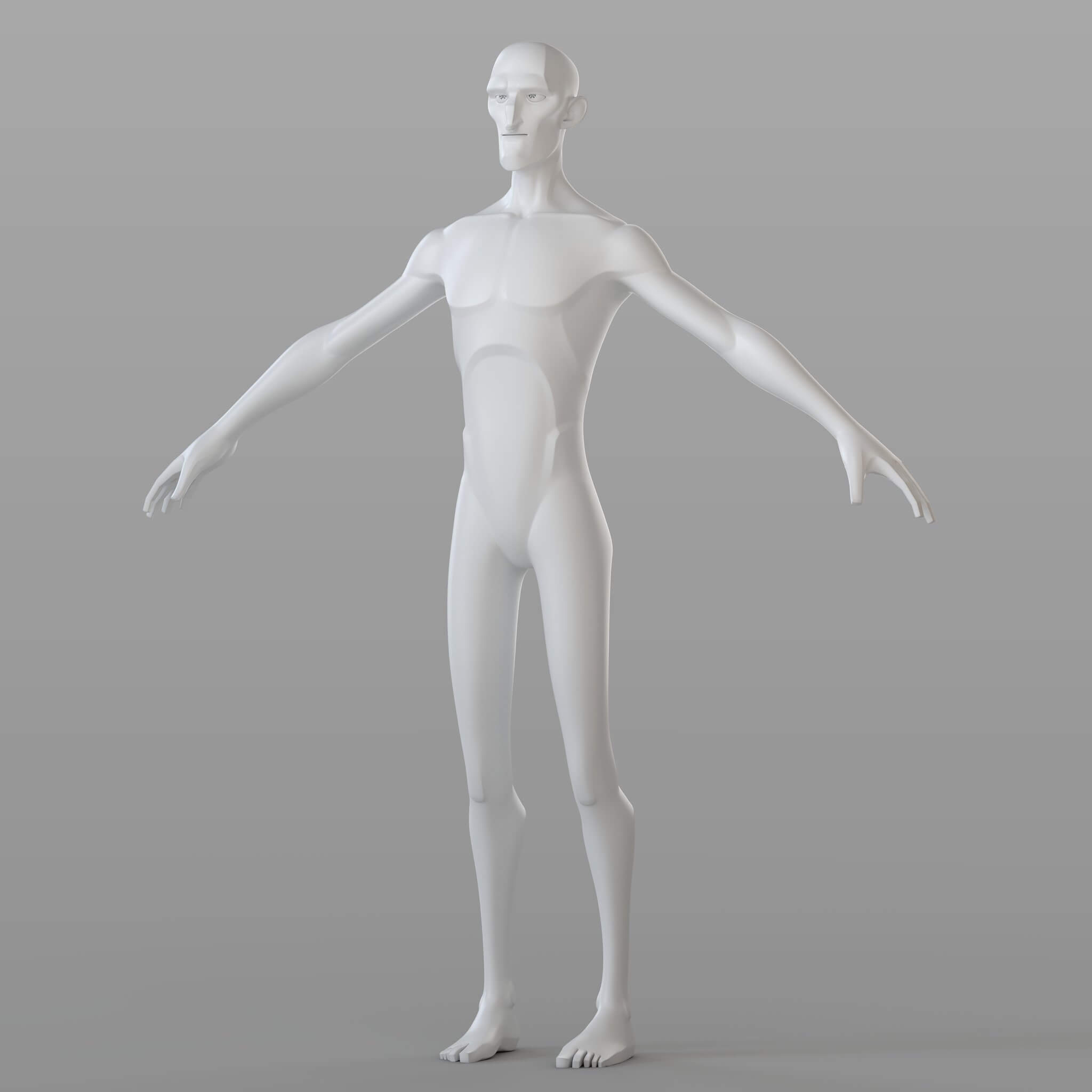 Stylised Male Base - 3D Model by samsimsom