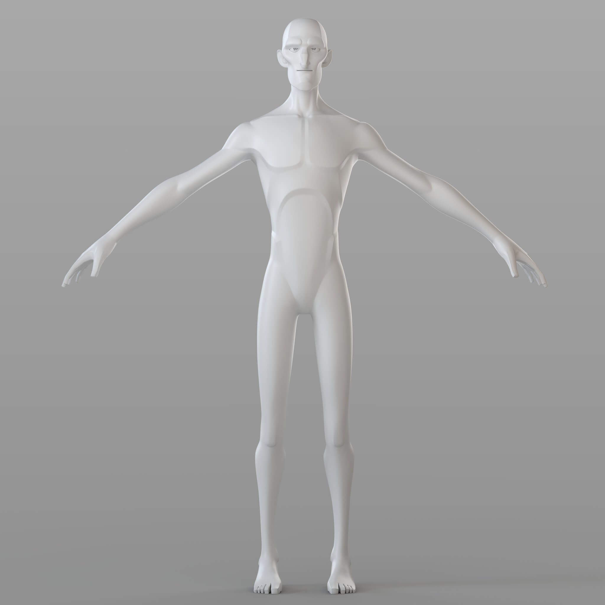 Stylised Male Base - 3D Model by samsimsom