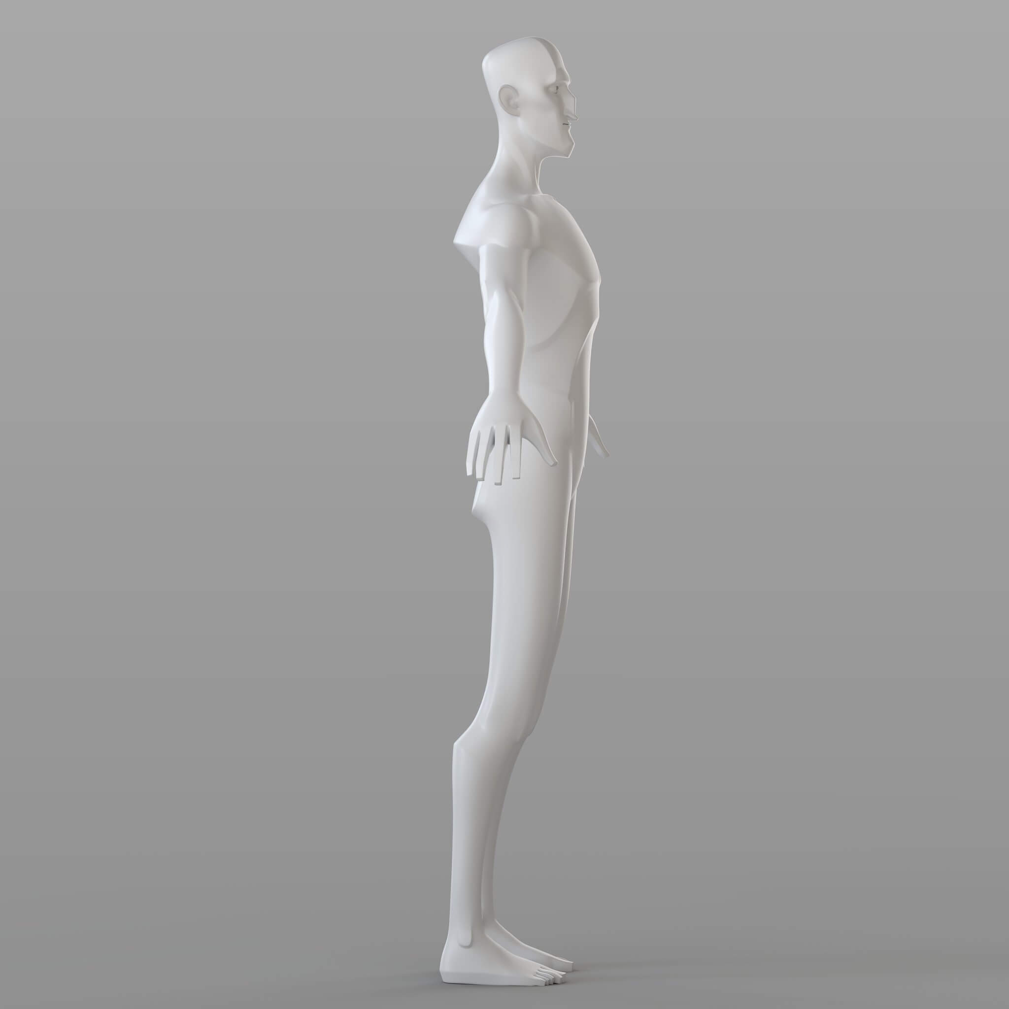 Stylised Male Base - 3D Model by samsimsom