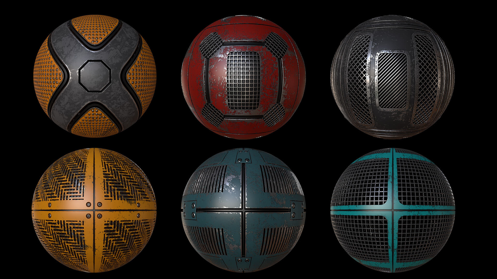 Sci-Fi Material Pack 2 3D Texture by samurart