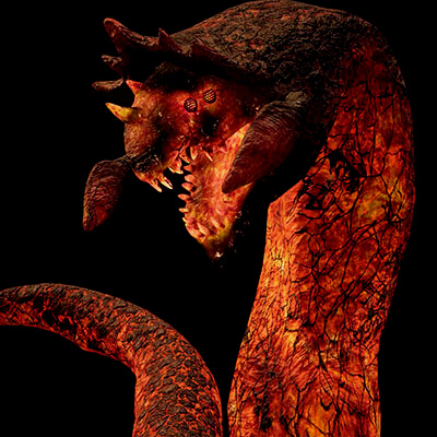 Hell Demonic Worm - 3D Model by SAN 3D Art