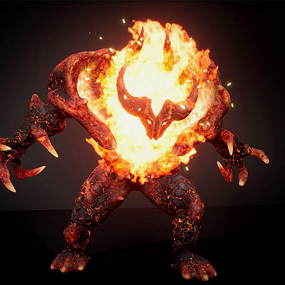 Hell Golem Guard - 3D Model by SAN 3D Art