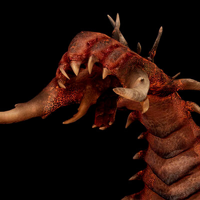 Hell Worm Guard - 3D Model by SAN 3D Art