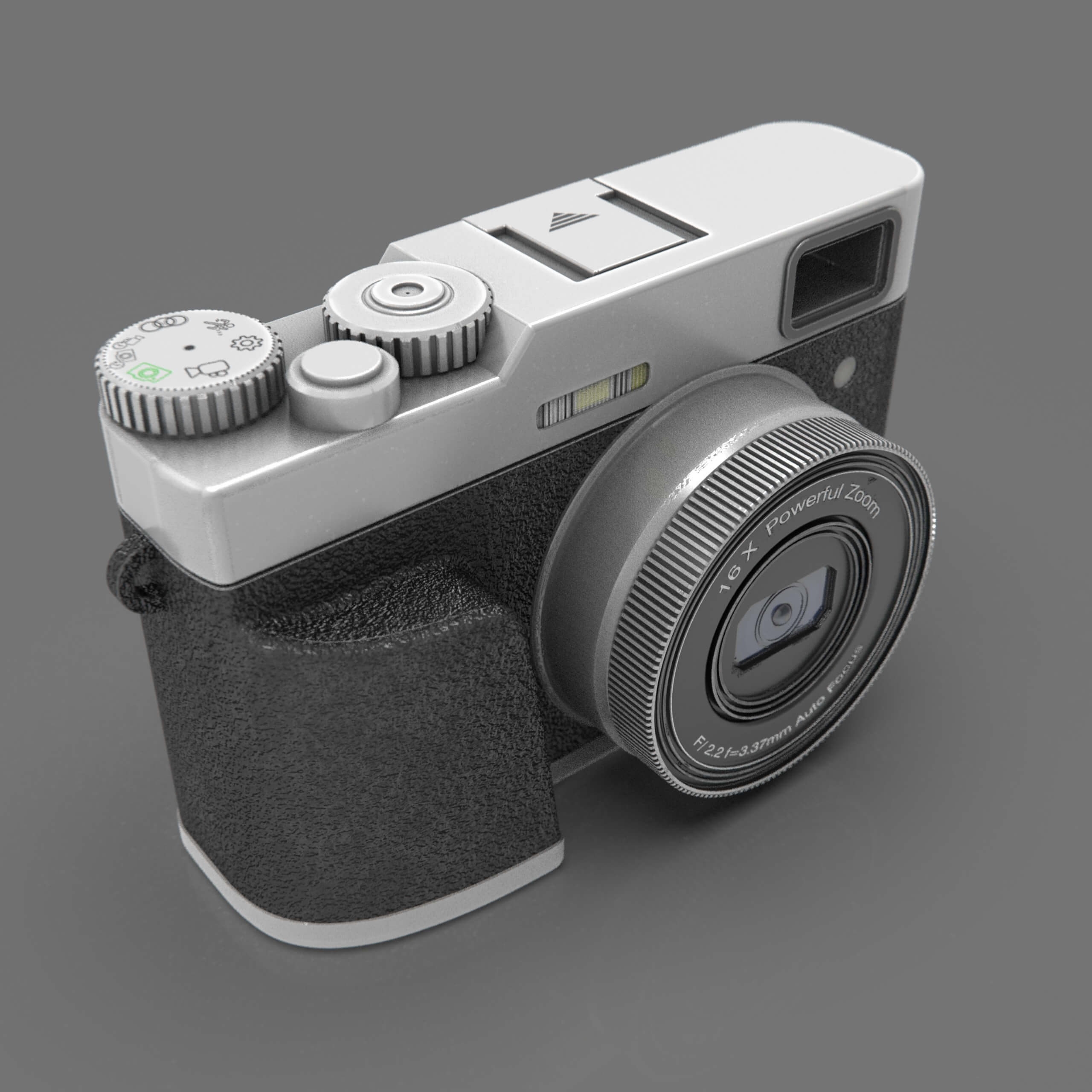 4K Ultra HD Compact Camera With Powerful Zoom - 3D Model by sanchiesp