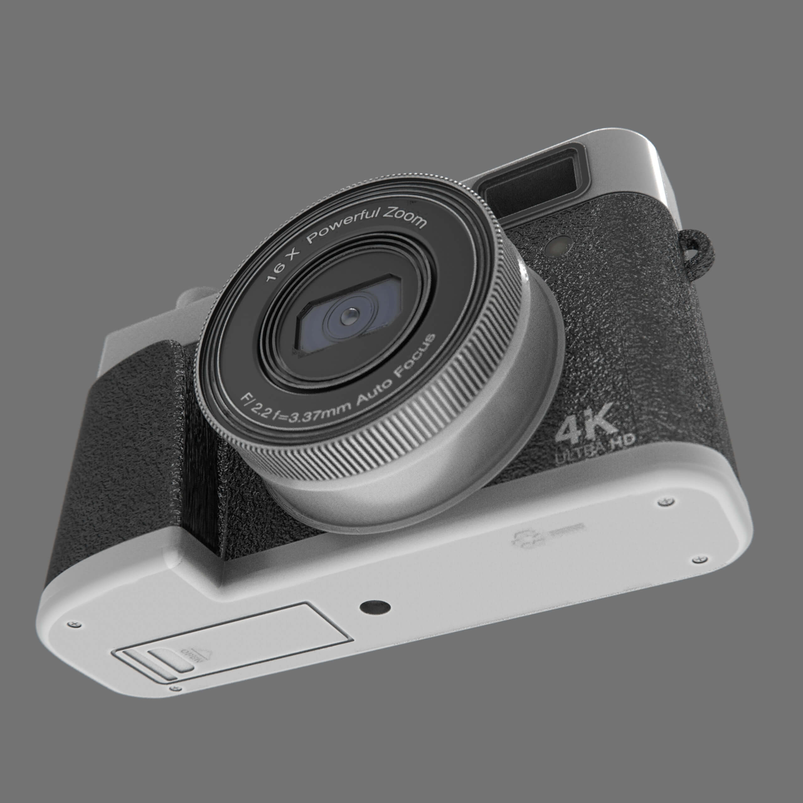 4K Ultra HD Compact Camera With Powerful Zoom - 3D Model by sanchiesp