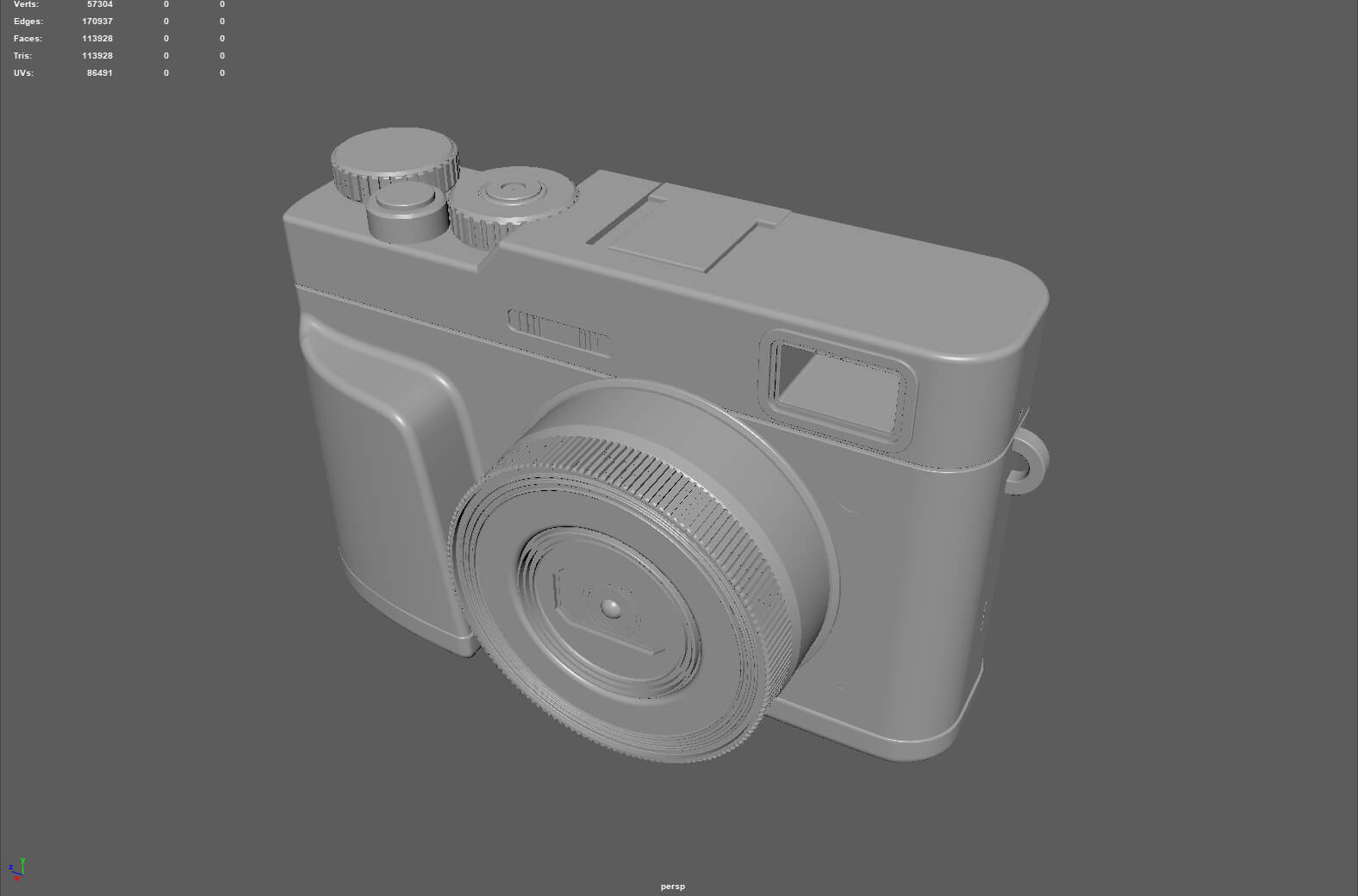 4K Ultra HD Compact Camera With Powerful Zoom - 3D Model by sanchiesp