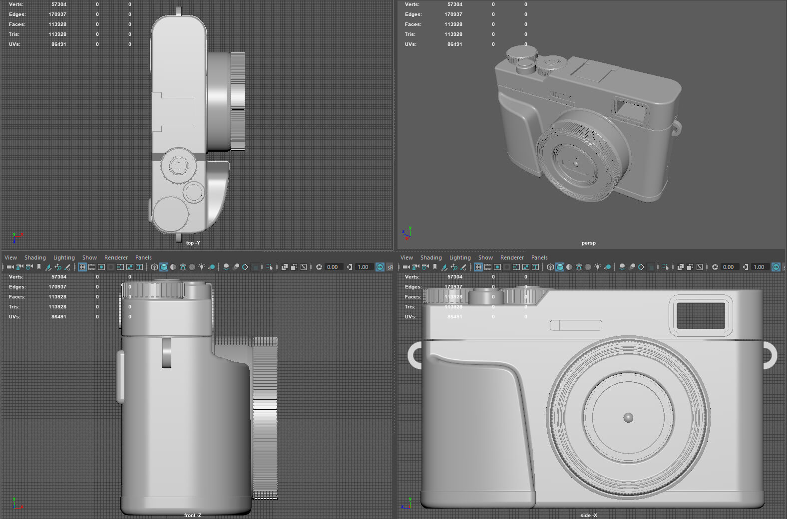 4K Ultra HD Compact Camera With Powerful Zoom - 3D Model by sanchiesp