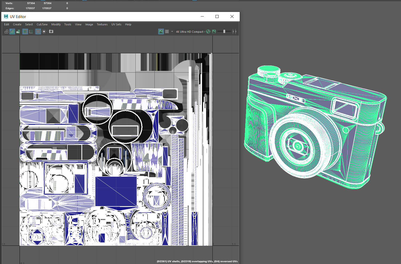 4K Ultra HD Compact Camera With Powerful Zoom - 3D Model by sanchiesp