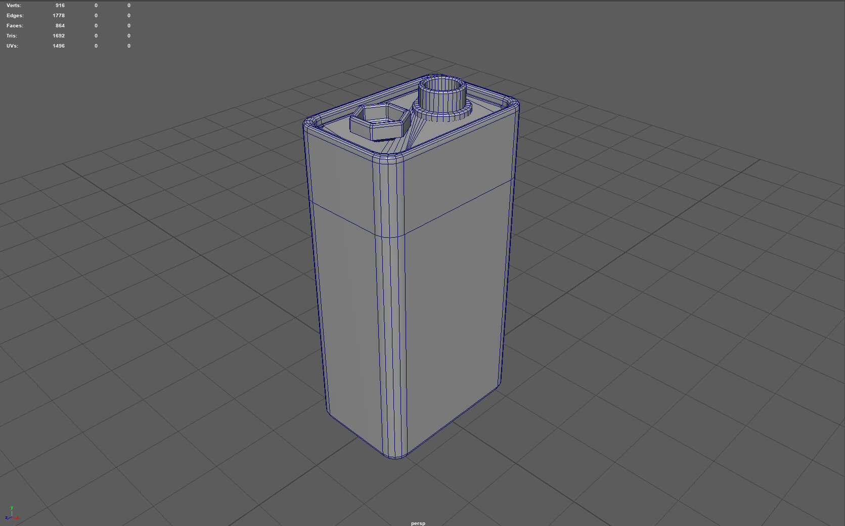 9 Volt Battery - 3D Model by sanchiesp