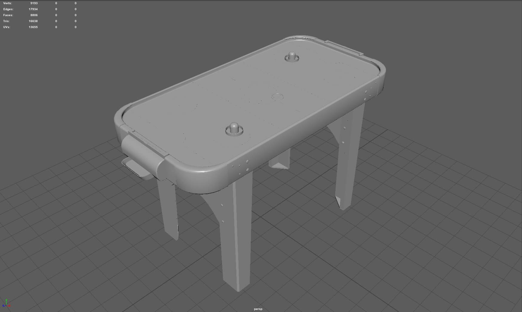 Air Hockey Table - 3D Model by sanchiesp