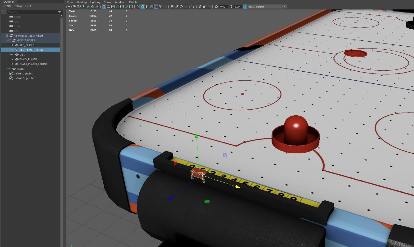 Air Hockey Table - 3D Model by sanchiesp