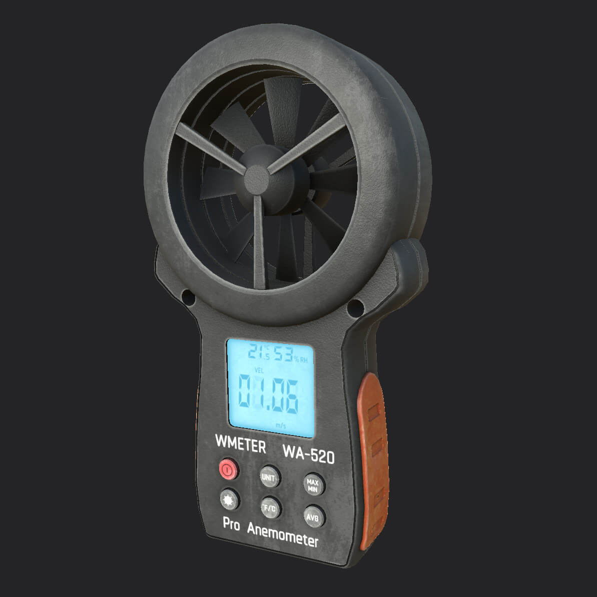Anemometer - 3D Model by sanchiesp