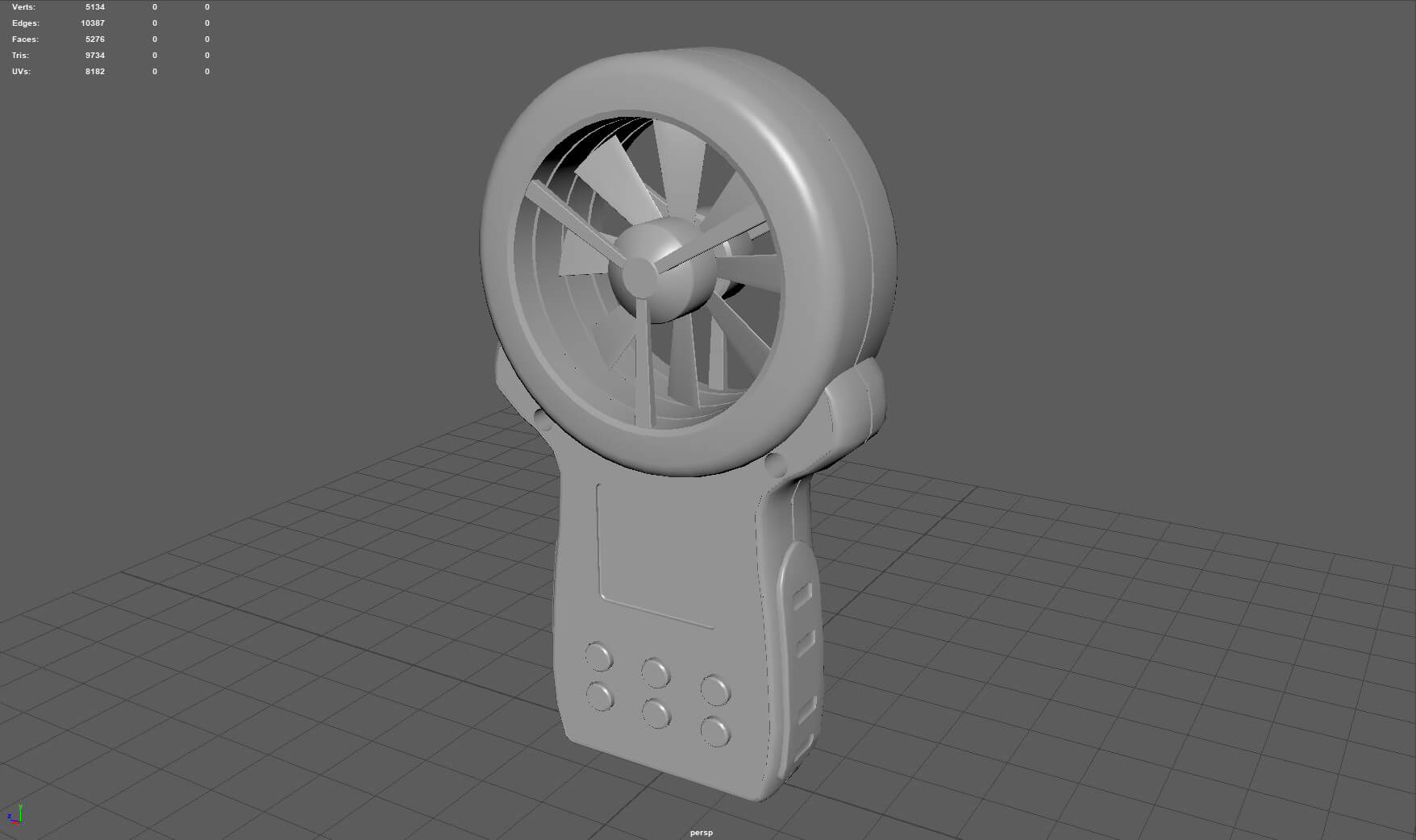 Anemometer - 3D Model by sanchiesp