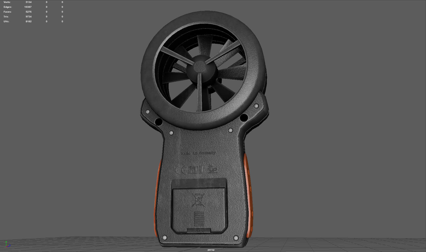 Anemometer - 3D Model by sanchiesp