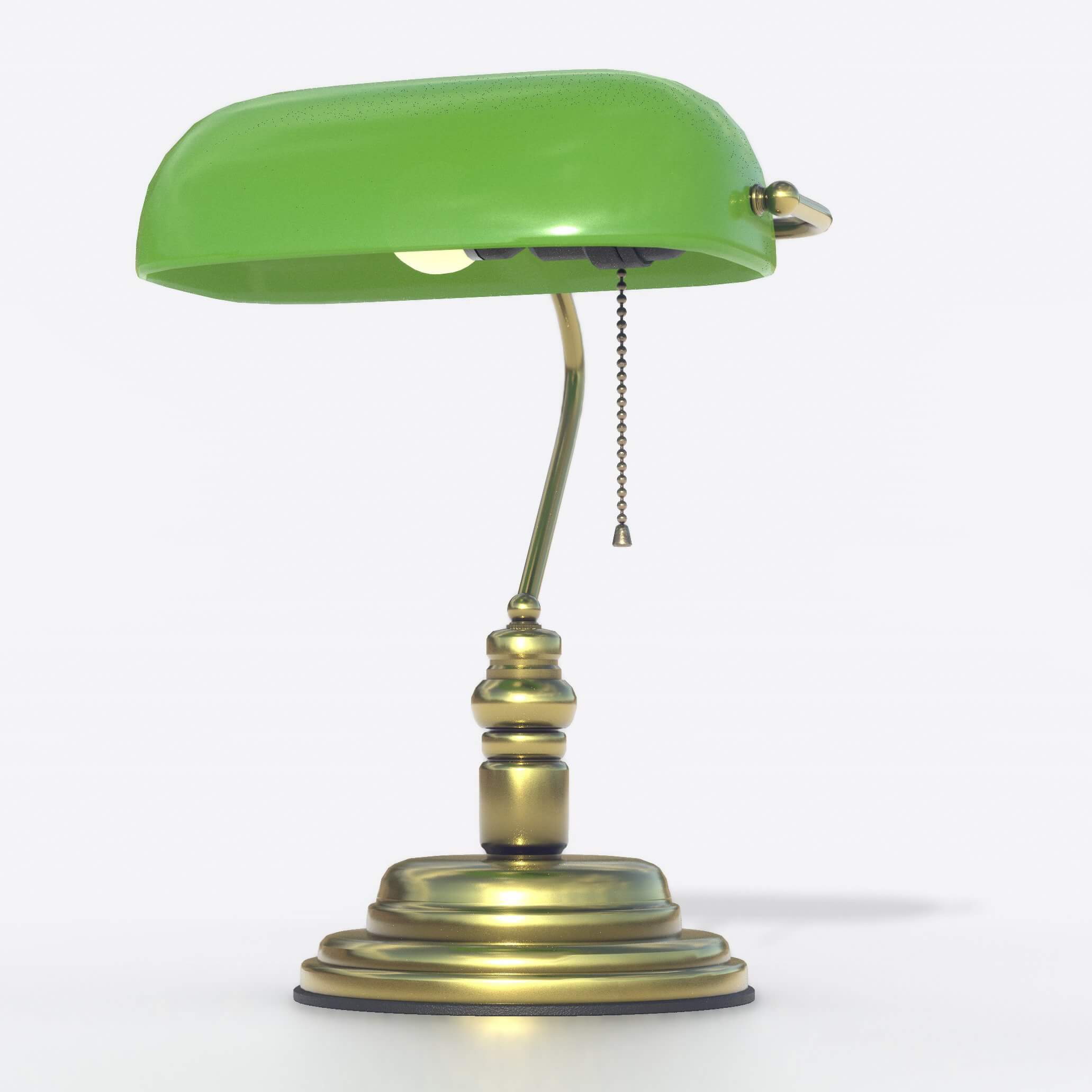 Bankers Lamp - 3D Model by sanchiesp