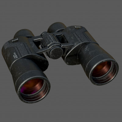 Professional Binoculars - 3D Model by sanchiesp