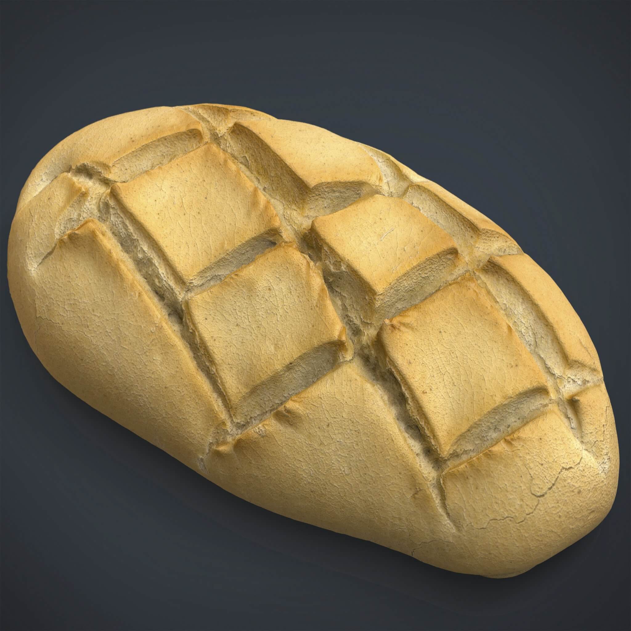 Bread - 3D Model by sanchiesp
