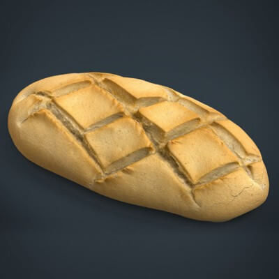 Bread - 3D Model by sanchiesp