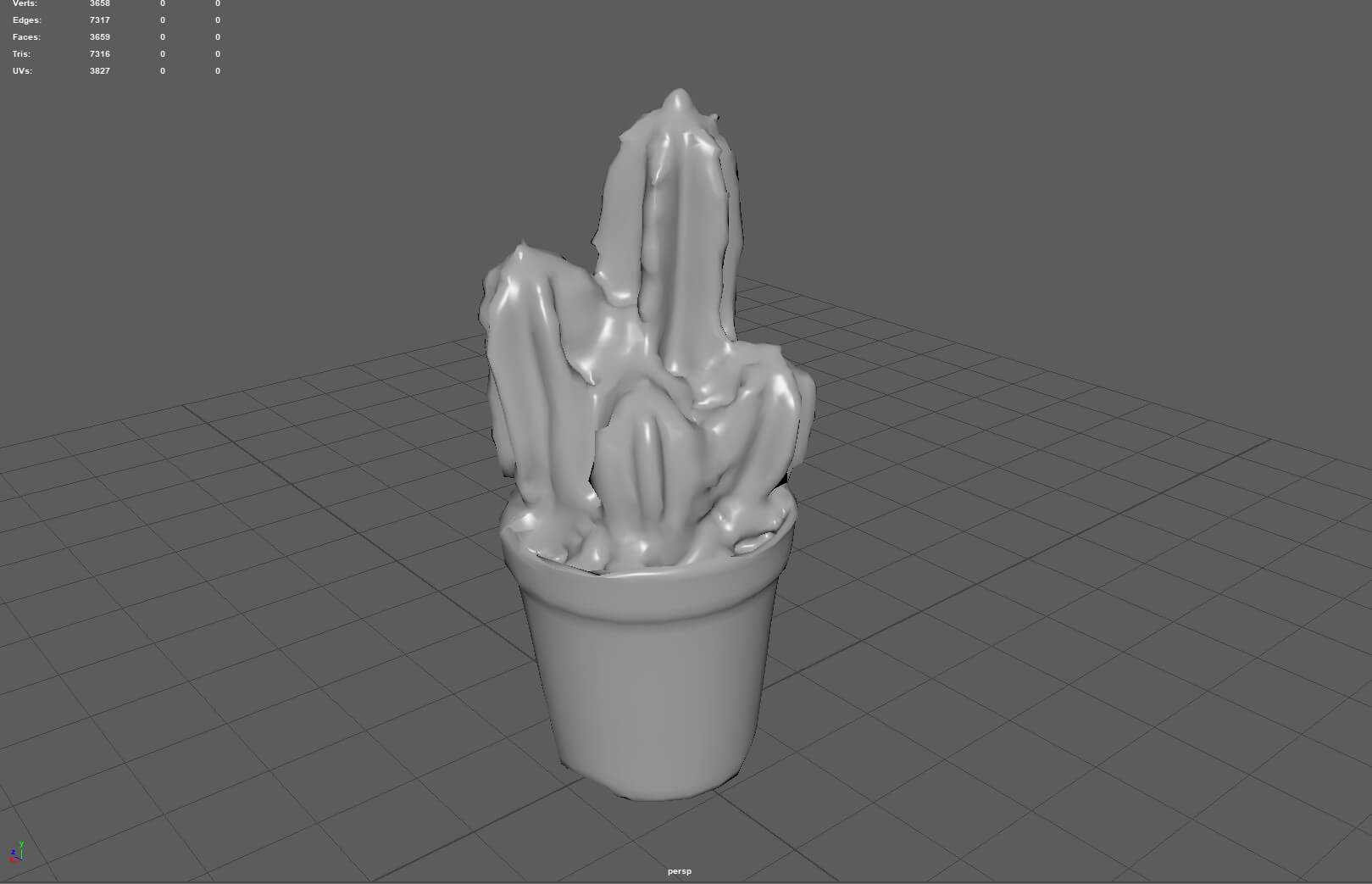 Cactus Plant - 3D Model by sanchiesp