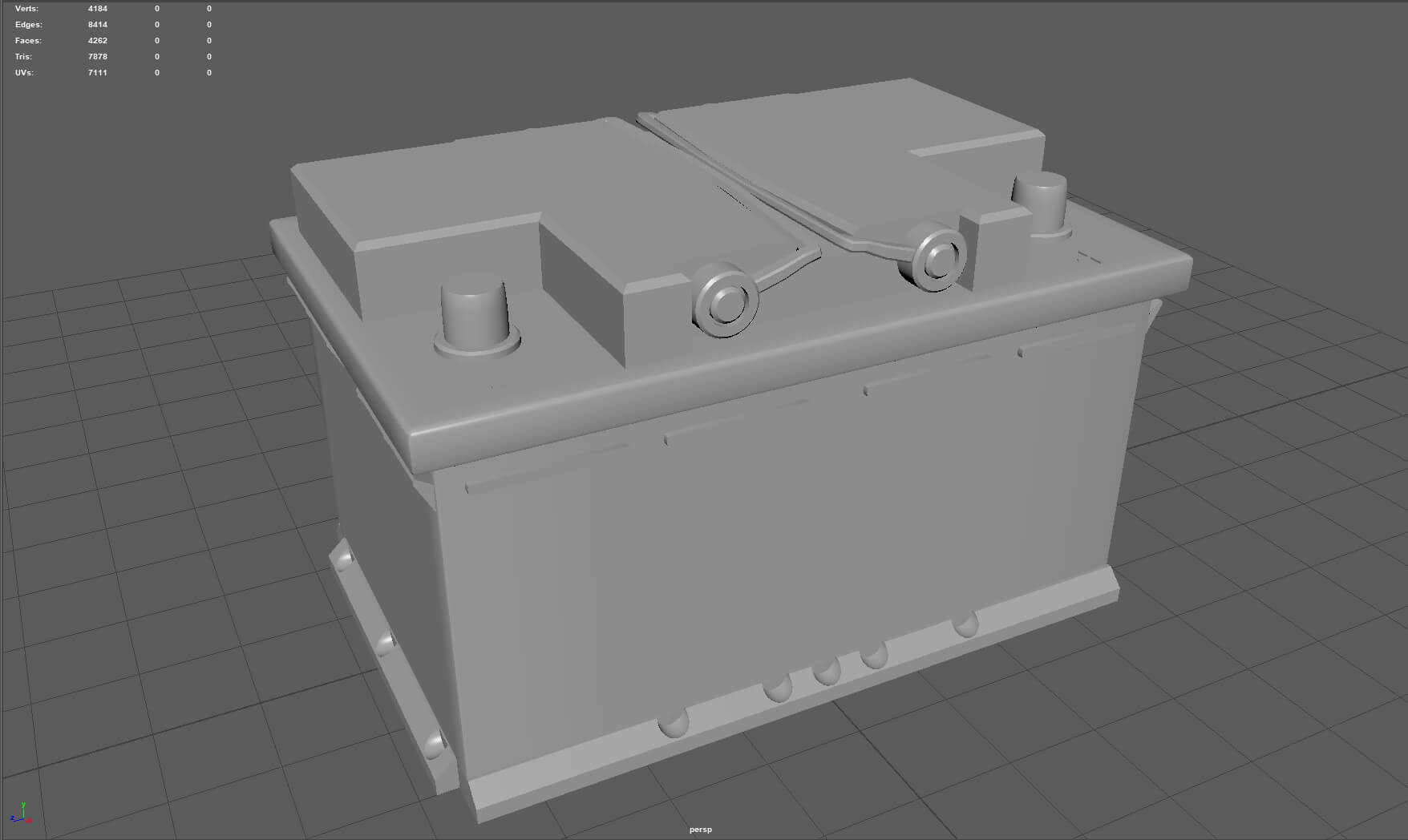 Car Battery - 3D Model by sanchiesp