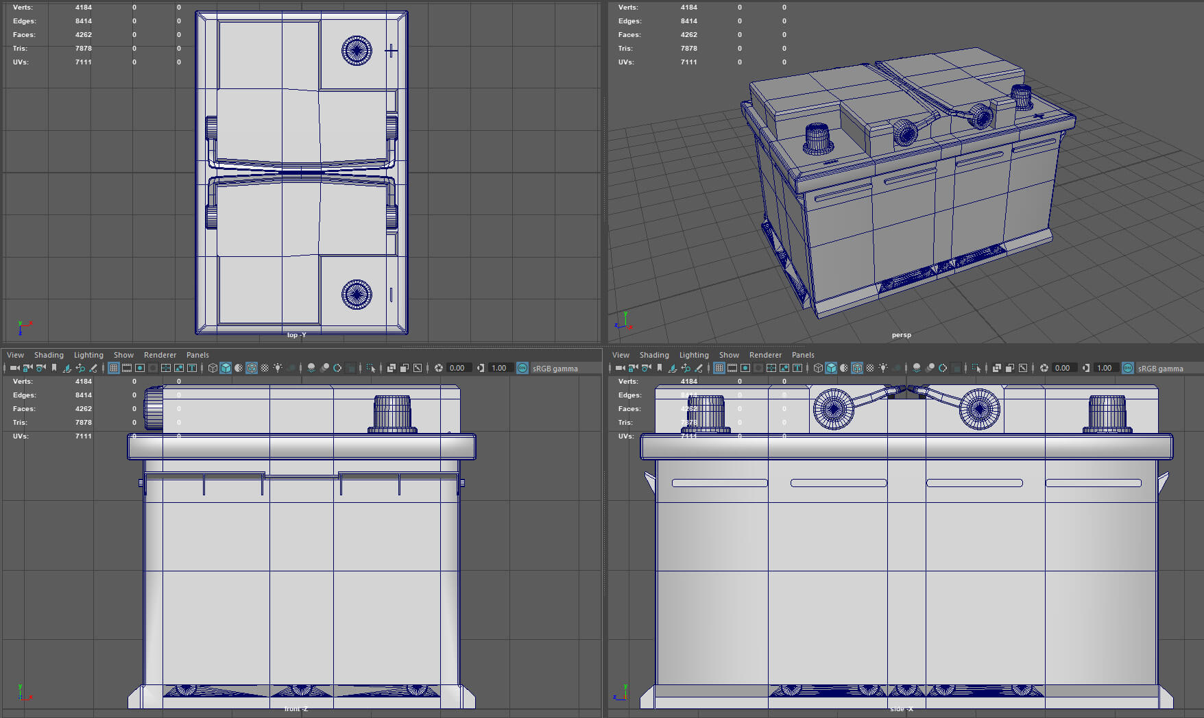 Car Battery - 3D Model by sanchiesp
