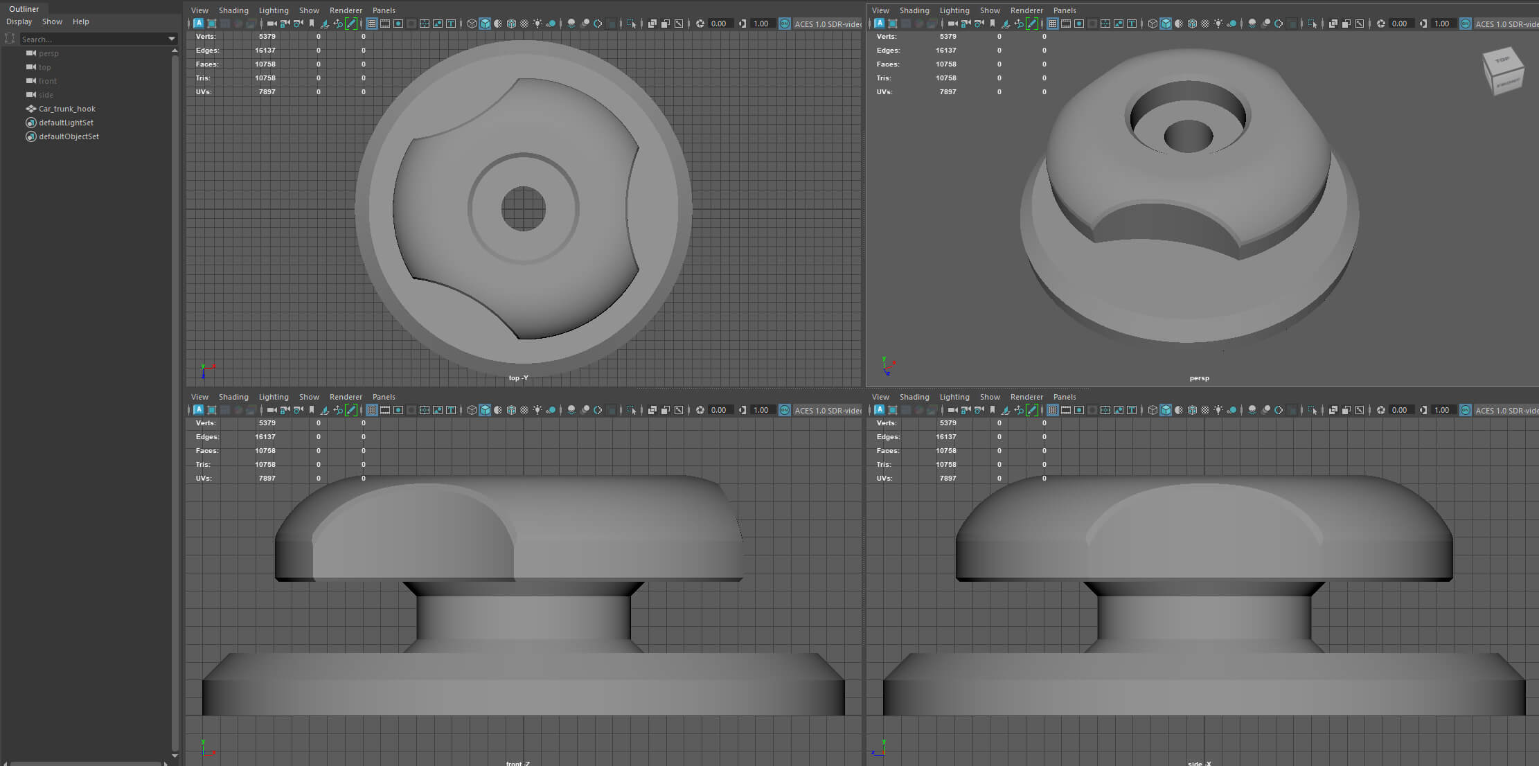 Car Trunk Hook - Free 3D Model by sanchiesp