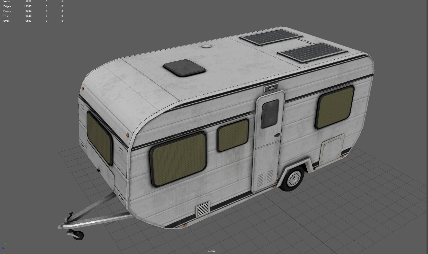 Caravan - 3D Model by sanchiesp