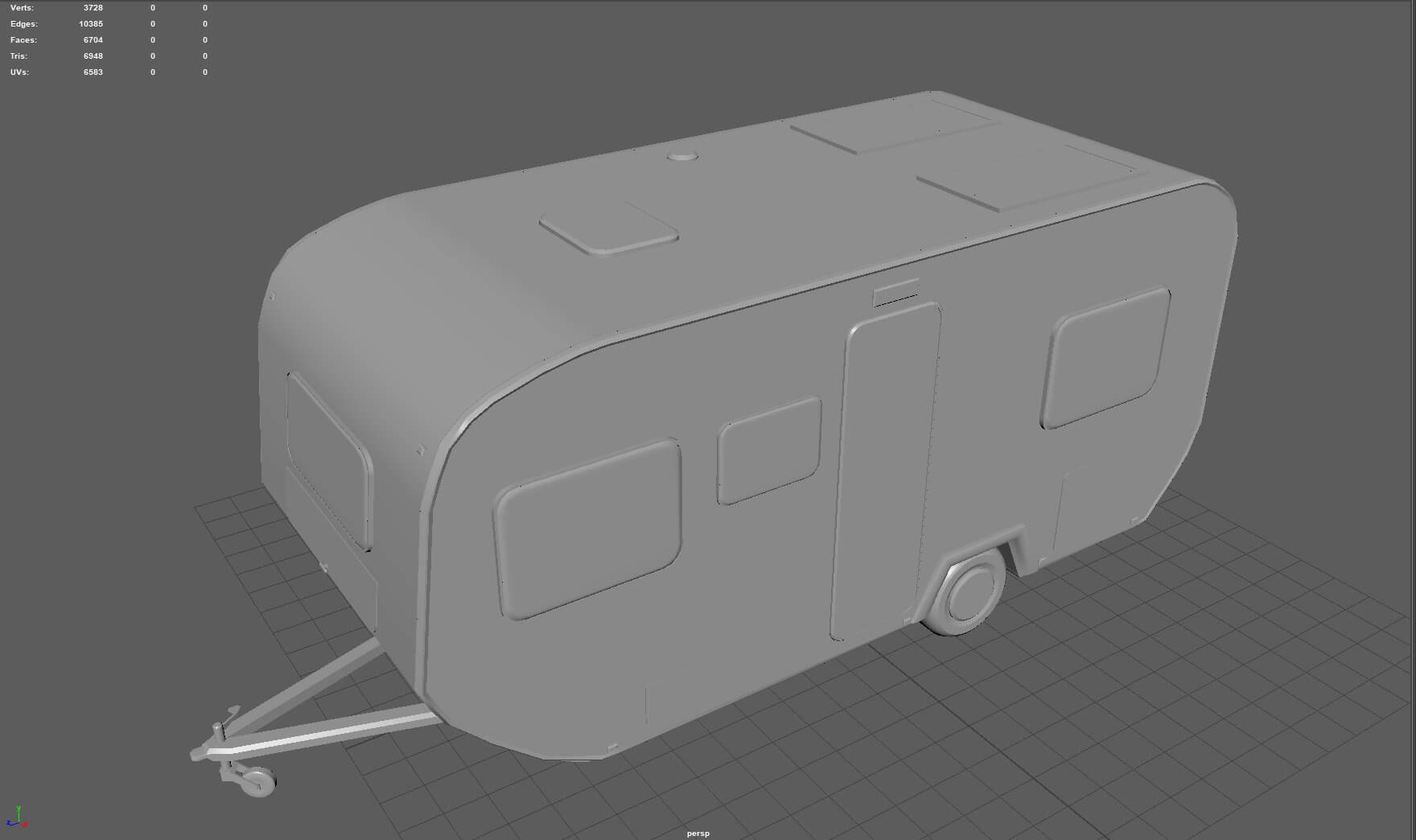 Caravan - 3D Model by sanchiesp