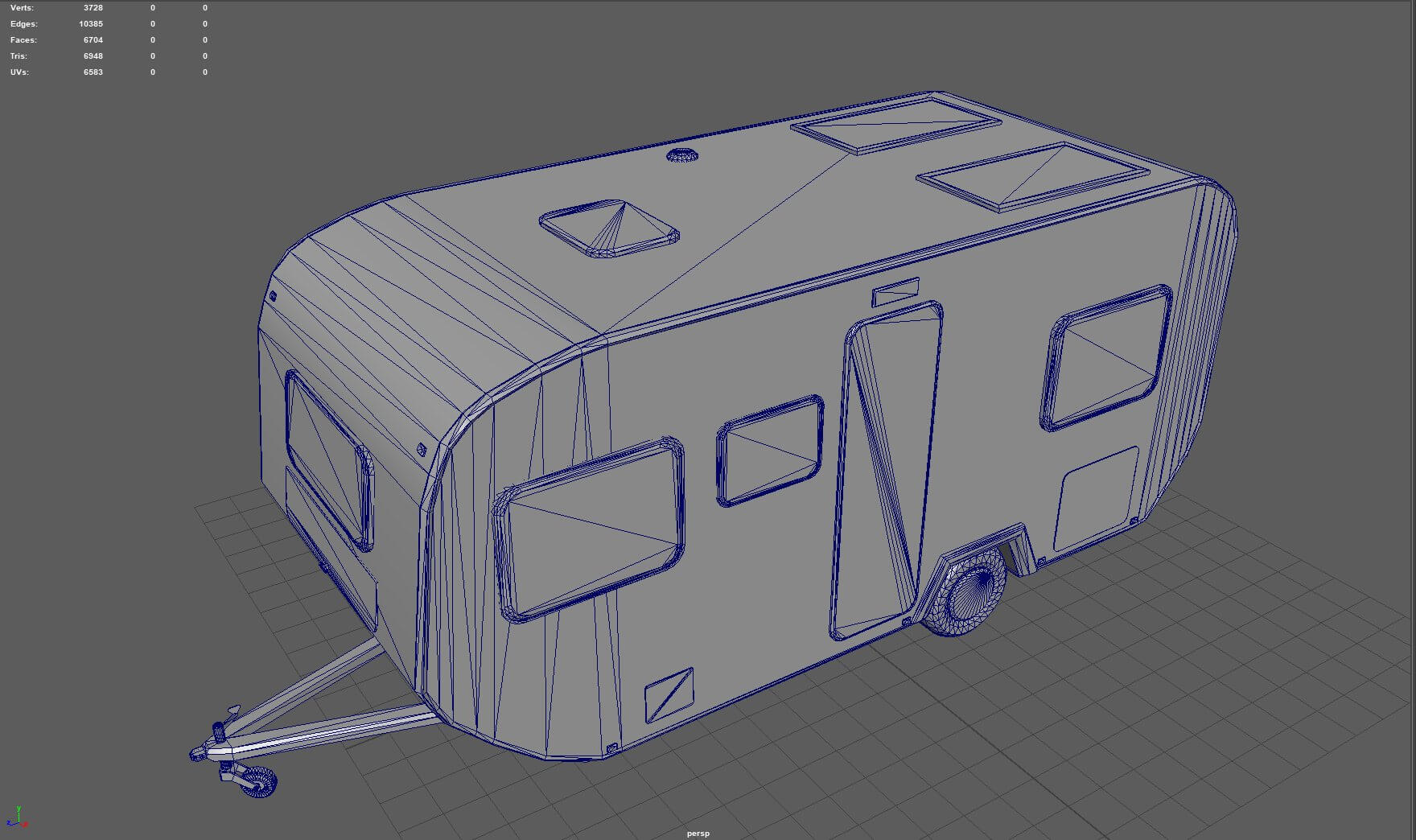 Caravan - 3D Model by sanchiesp