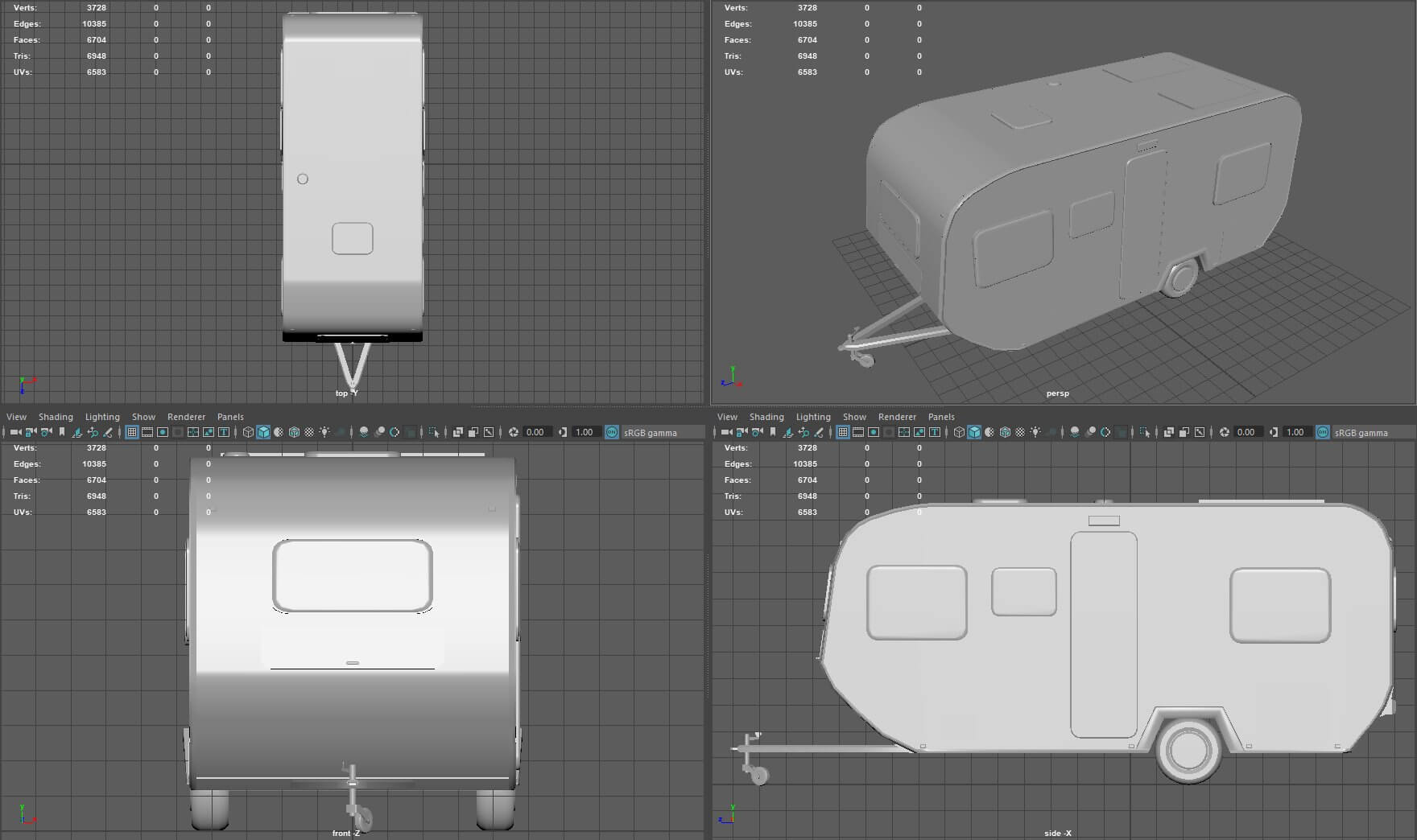 Caravan - 3D Model by sanchiesp