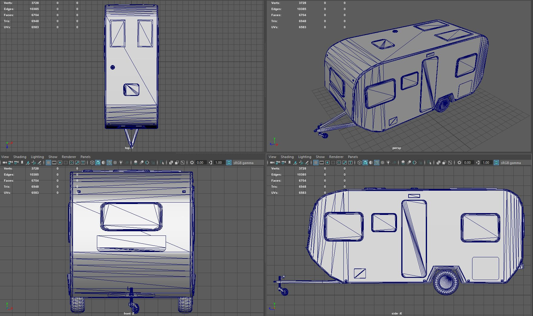 Caravan - 3D Model by sanchiesp