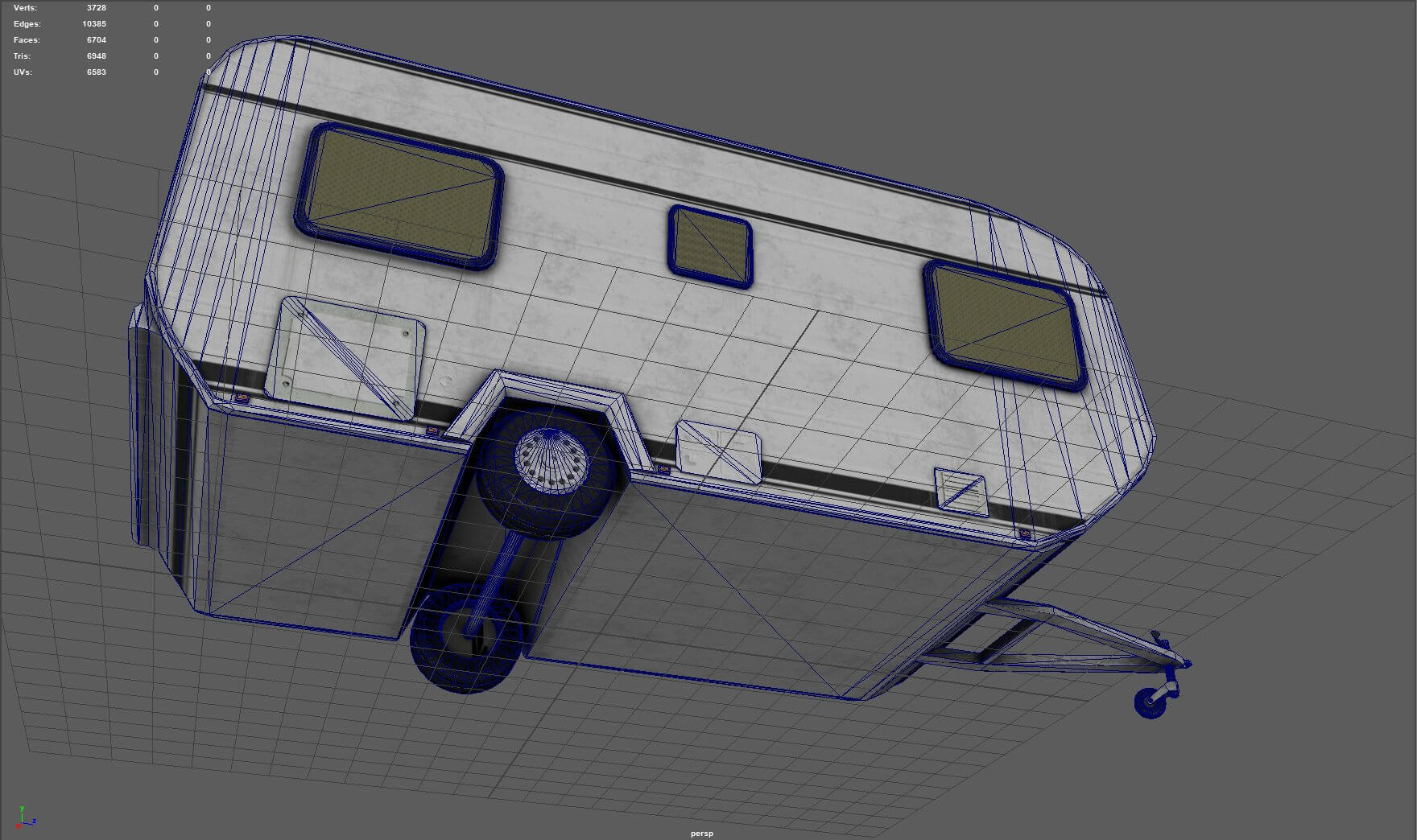 Caravan - 3D Model by sanchiesp