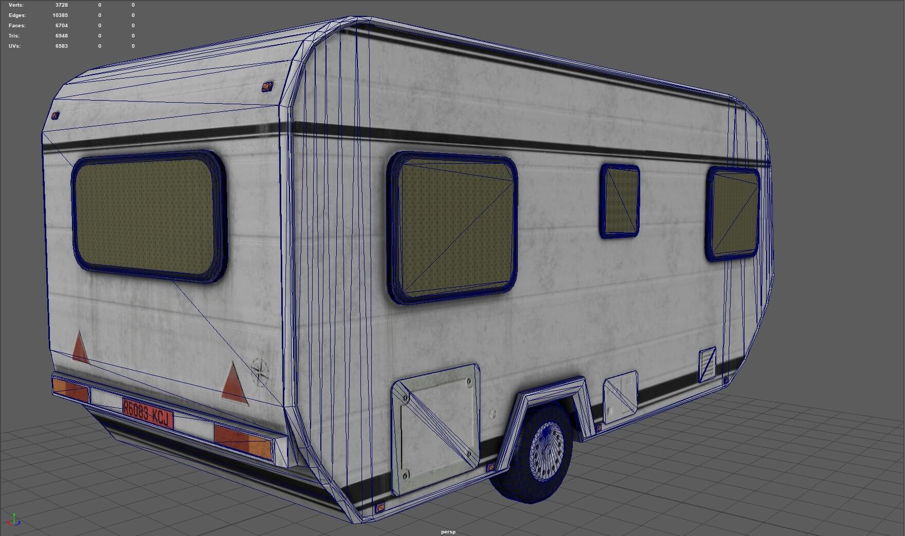 Caravan - 3D Model by sanchiesp