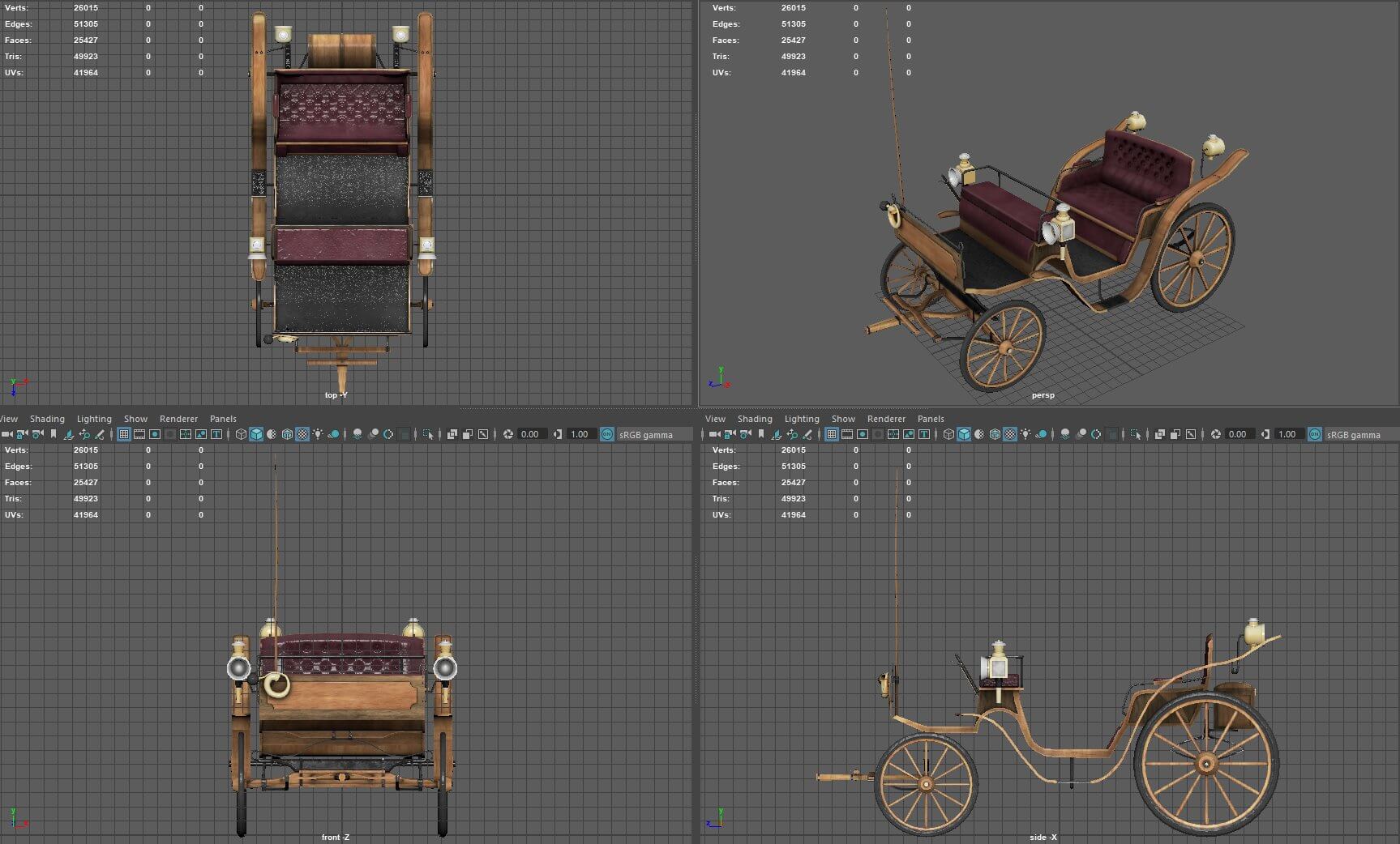Carriage - 3D Model by sanchiesp