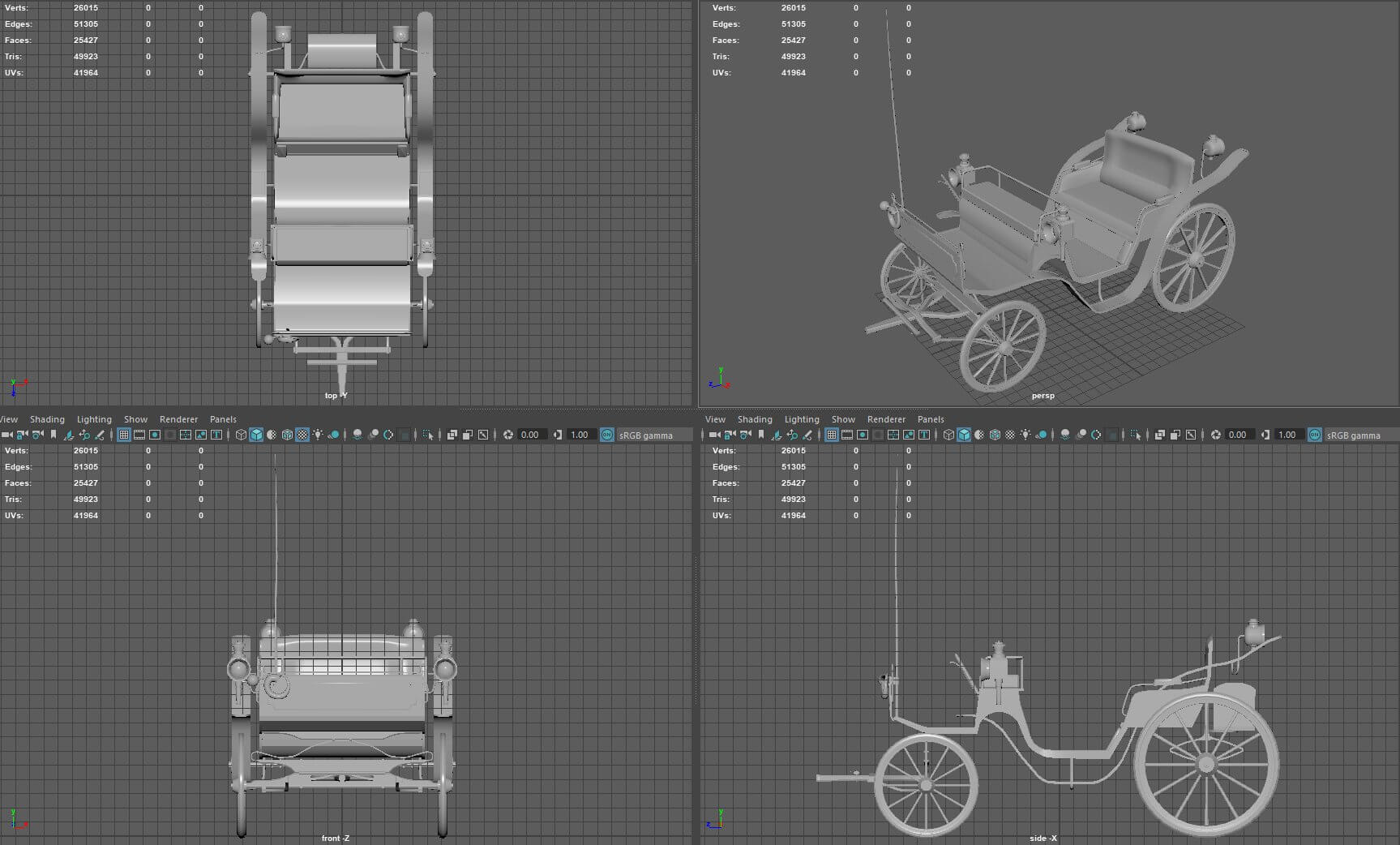 Carriage - 3D Model by sanchiesp