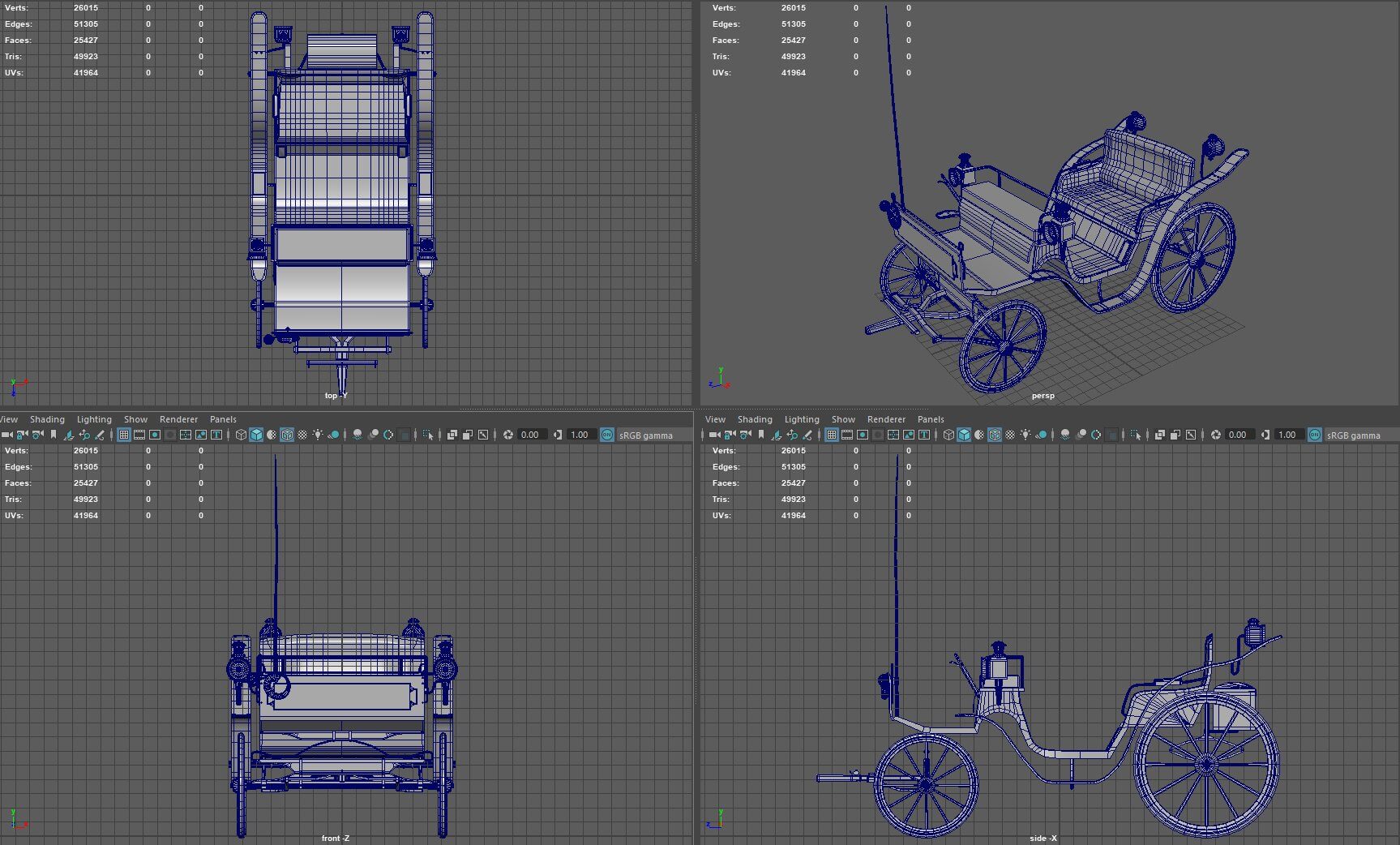 Carriage - 3D Model by sanchiesp