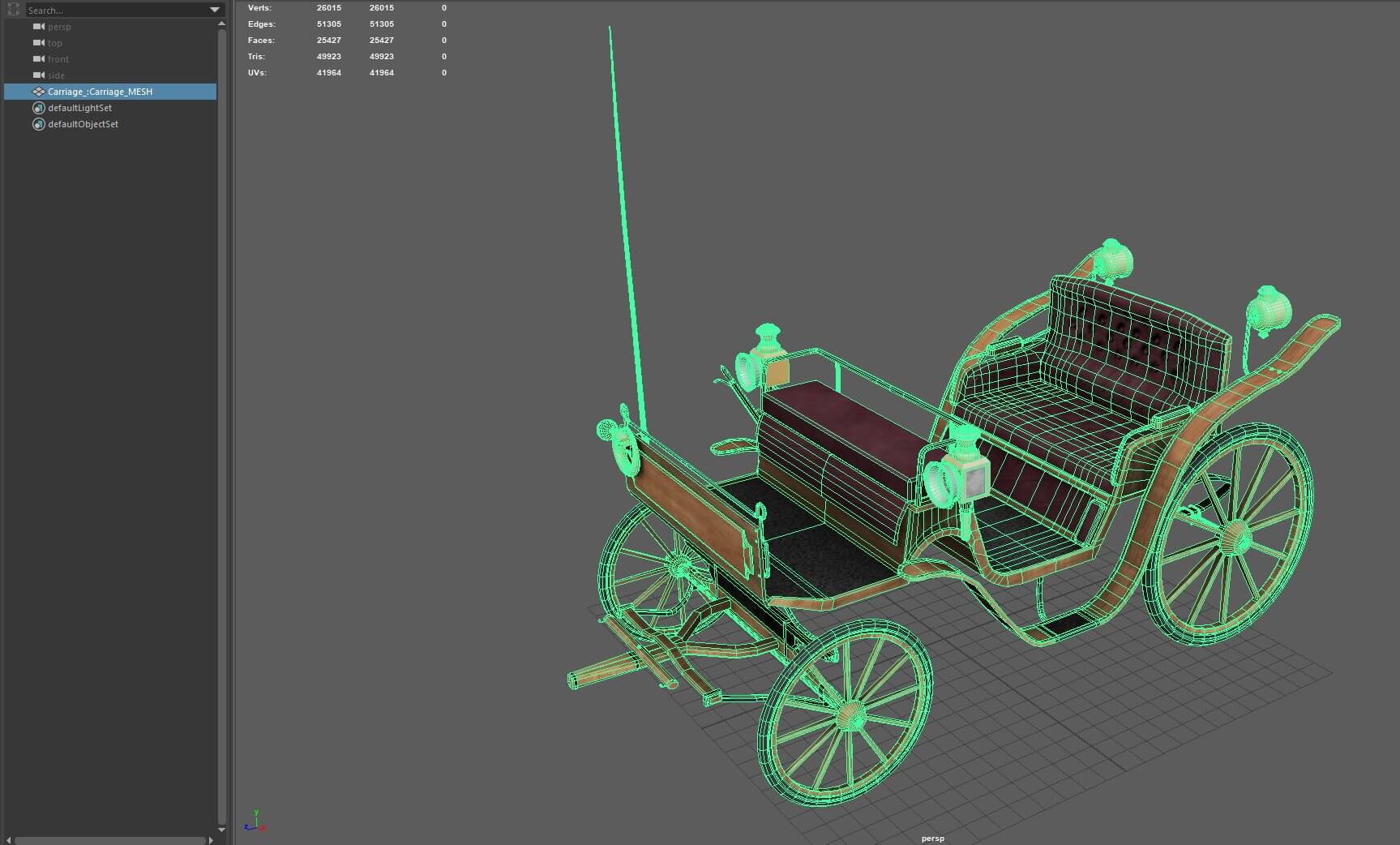 Carriage - 3D Model by sanchiesp