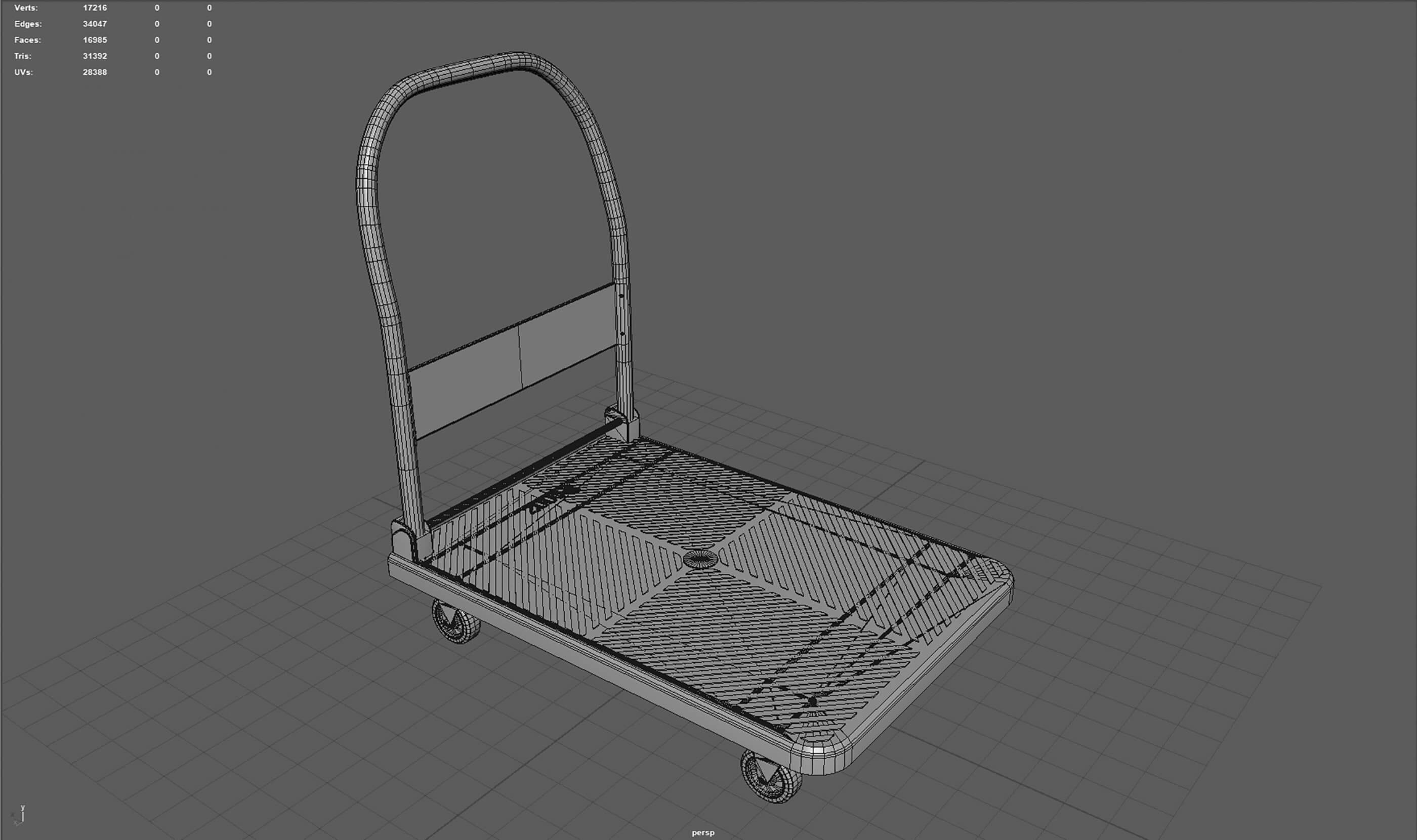 Cart Platform Truck - 3D Model by sanchiesp