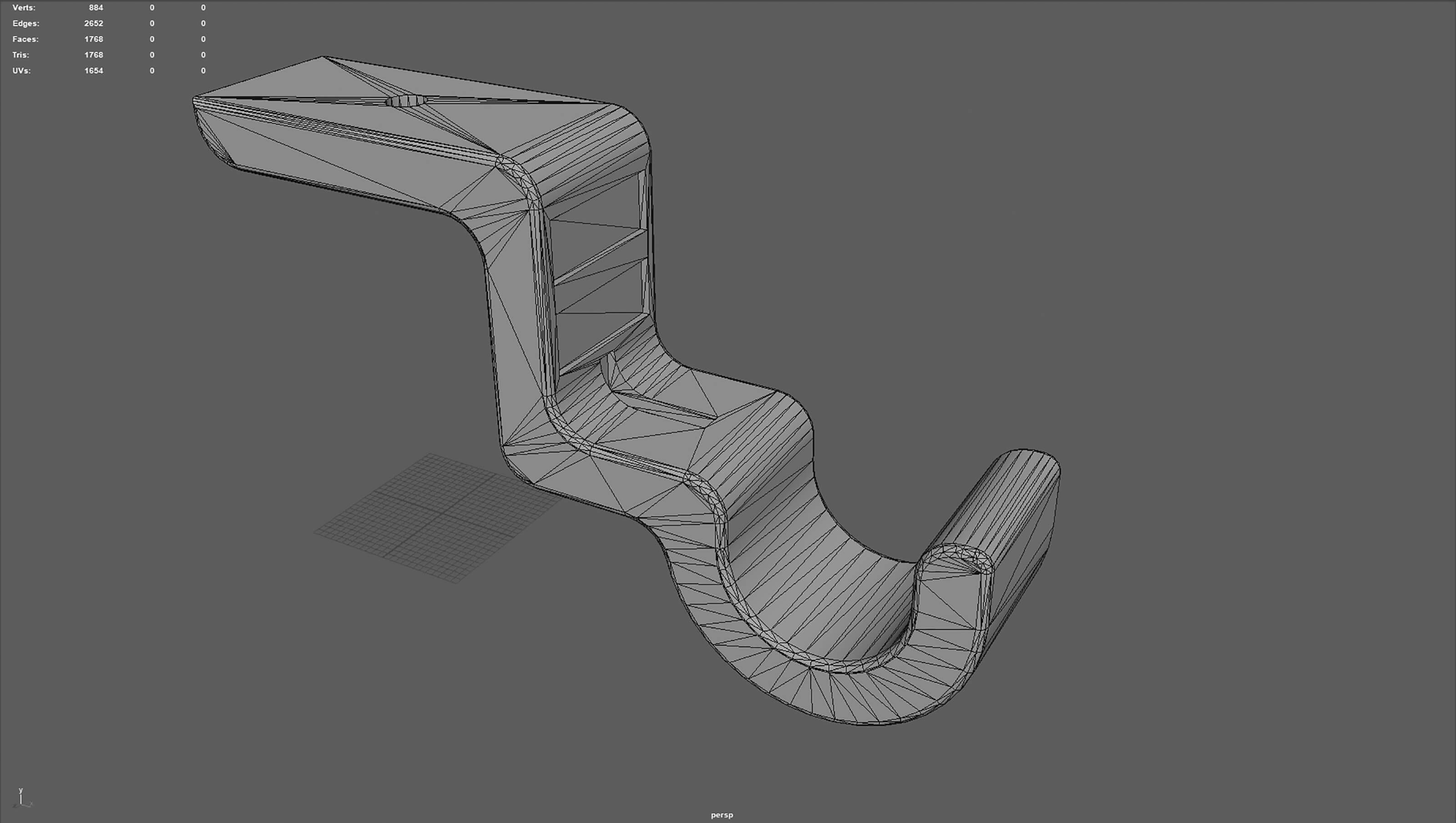 Ceiling Curtain Rod Holder - 3D Model by sanchiesp