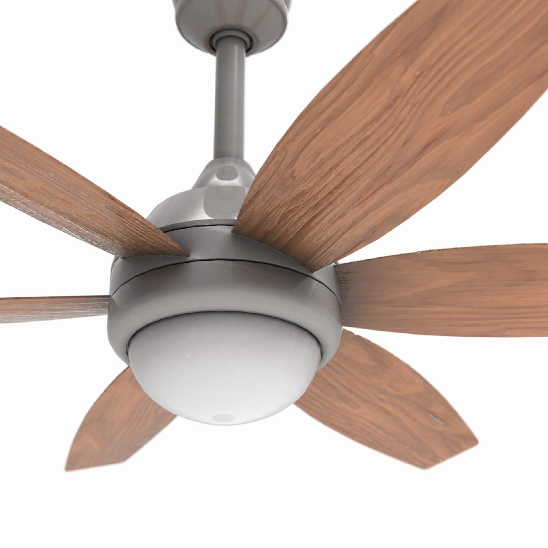 Wood Ceiling Fan - 3D Model by sanchiesp